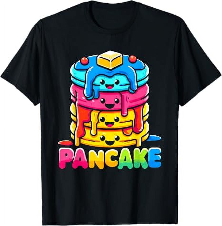 Pansexual Pride Flag Pancakes Omnisexual LGBTQ Pancake Lover T-Shirt ...