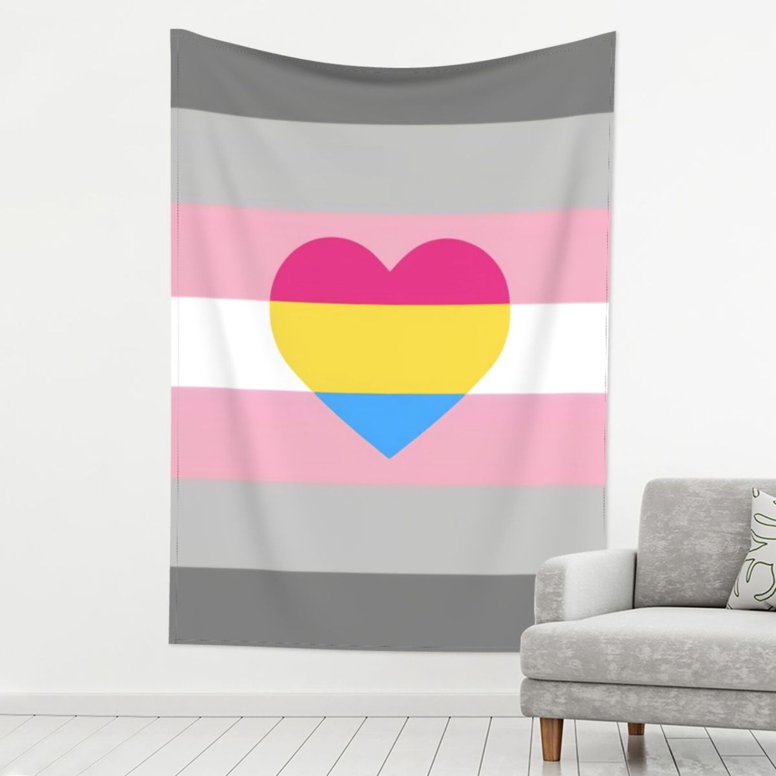 Pansexual Pride LGBTQ Tapestry Banner Backdrop Flag Background ...