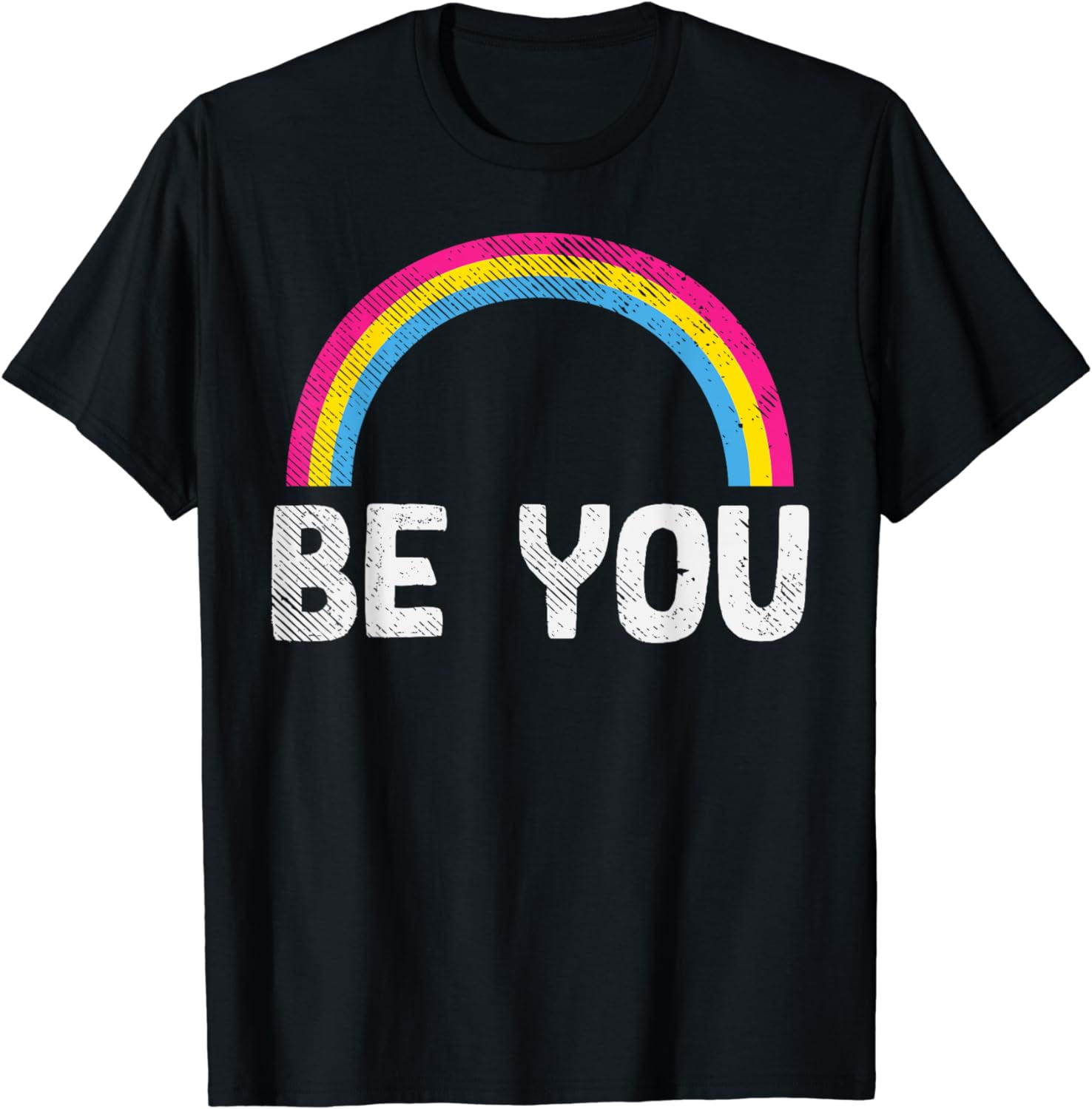 Pansexual Rainbow You Be Vintage Pan Pride Flag LGBT Gift T-Shirt ...