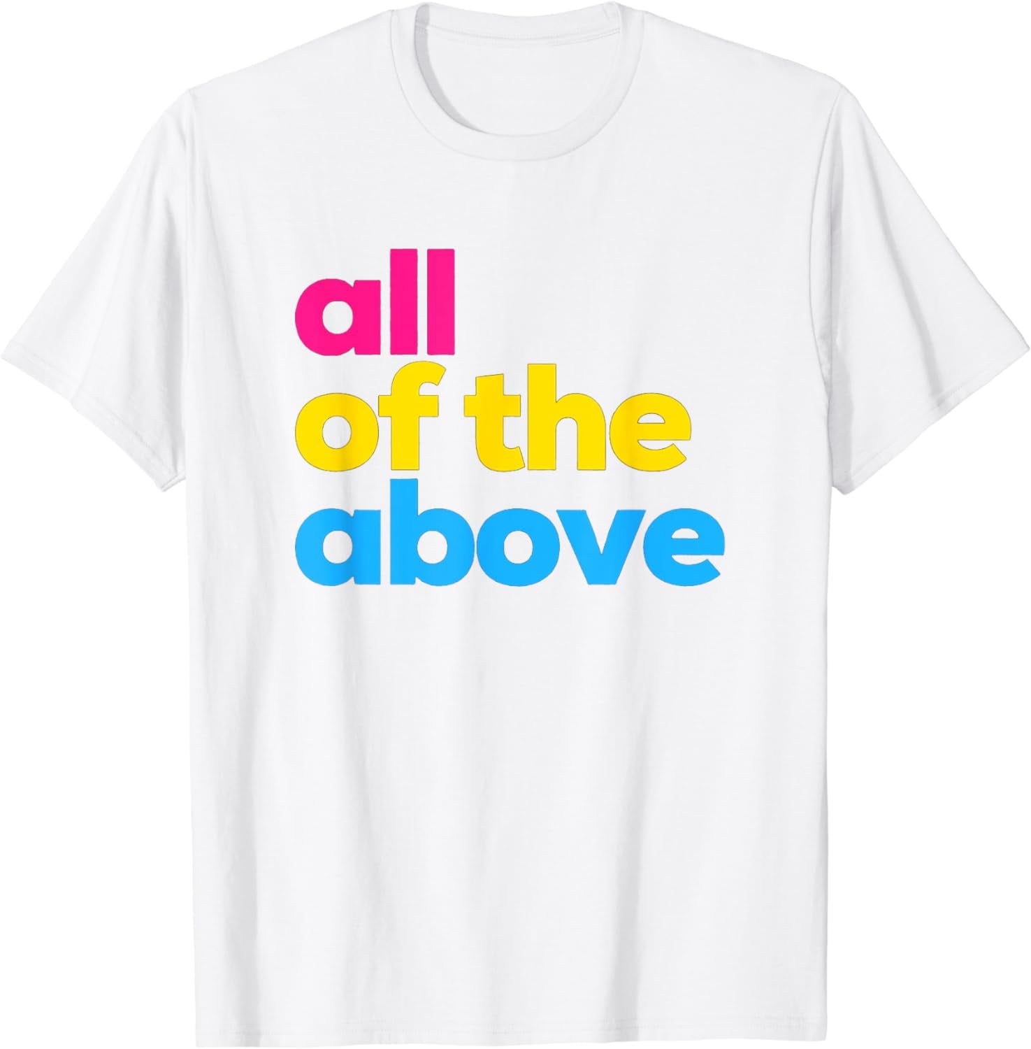 Pansexual Subtle Pan All Of The Above LGBTQ Pride Month T-Shirt ...