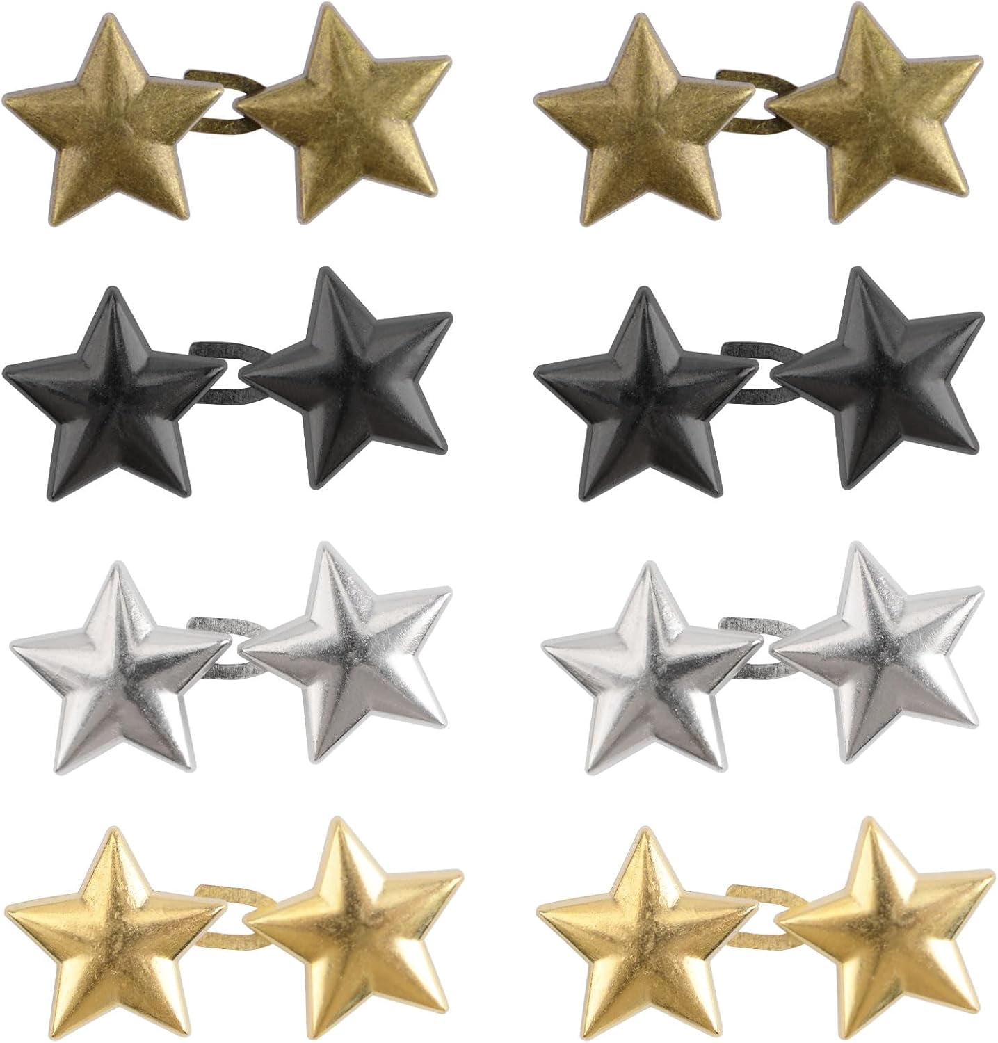 Pant Waist Tightener, 8Pcs Adjustable No Sewing Required Star Buttons ...