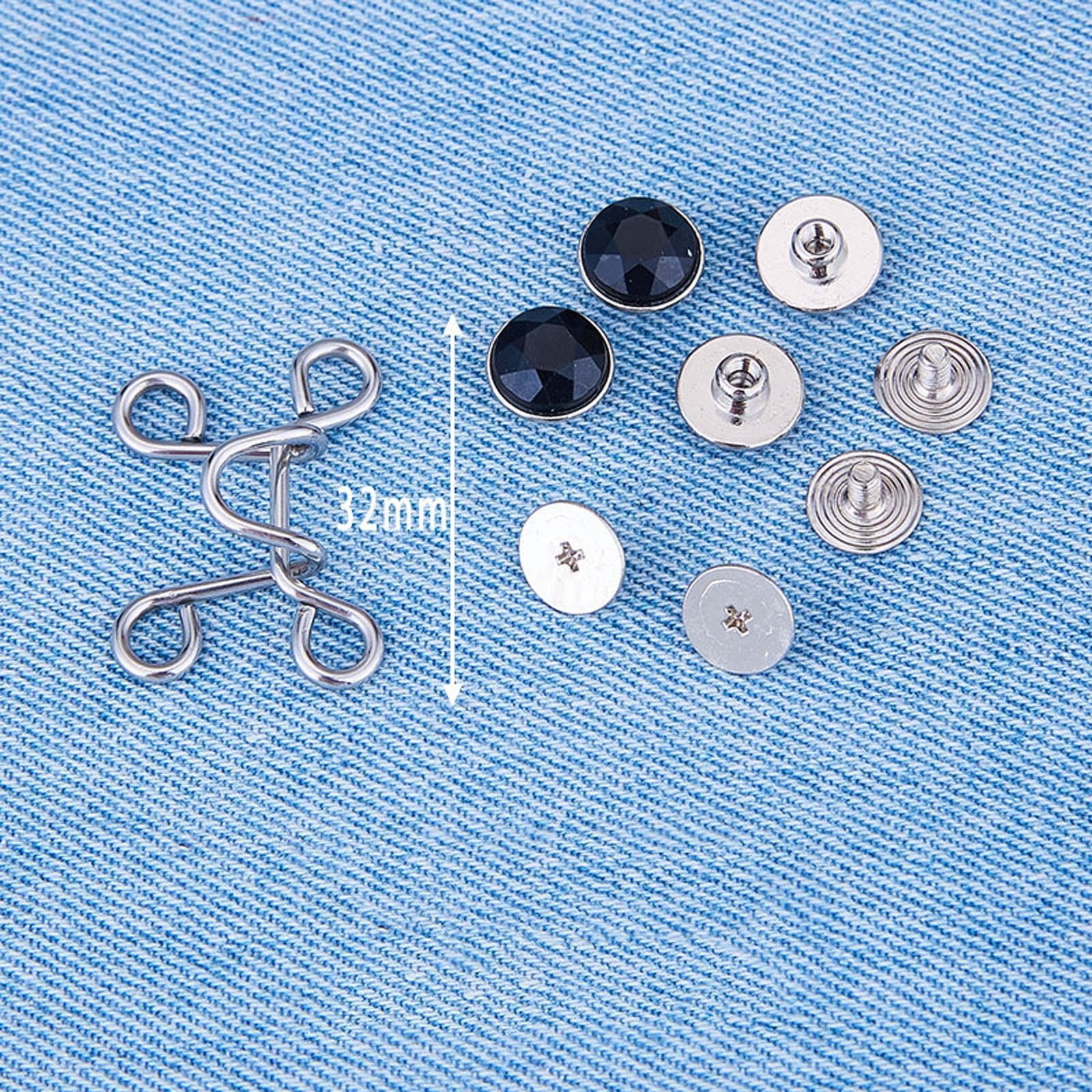 Pant Waist Tightener Instant Jean Buttons For Loose Jeans Pants Clips ...