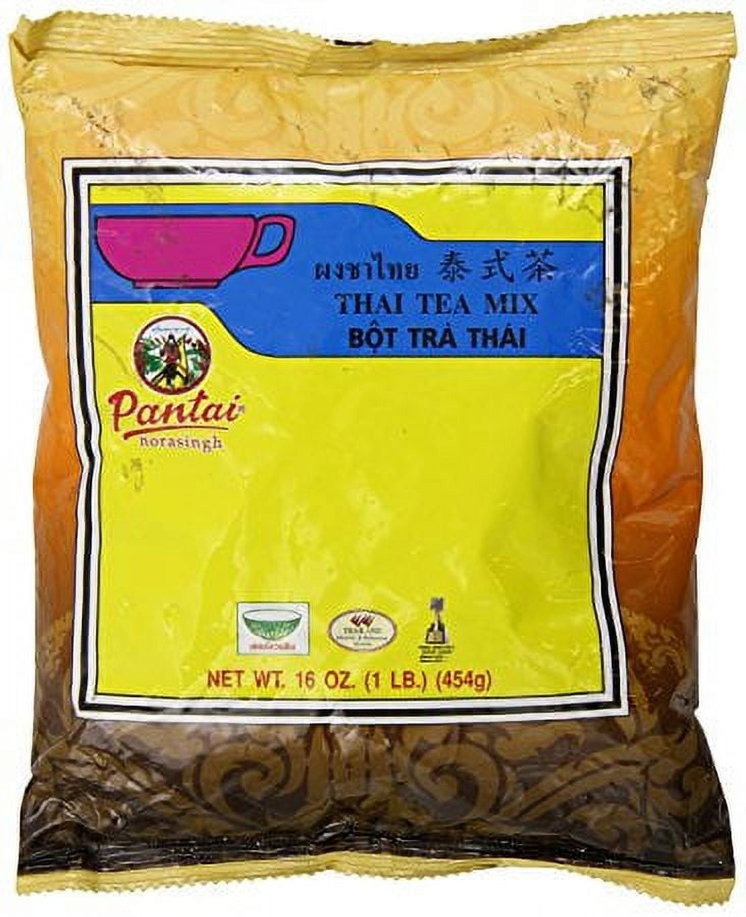 Pantainorasingh Thai Tea Mix, 16 oz, Traditional Thai Iced Tea and Milk ...
