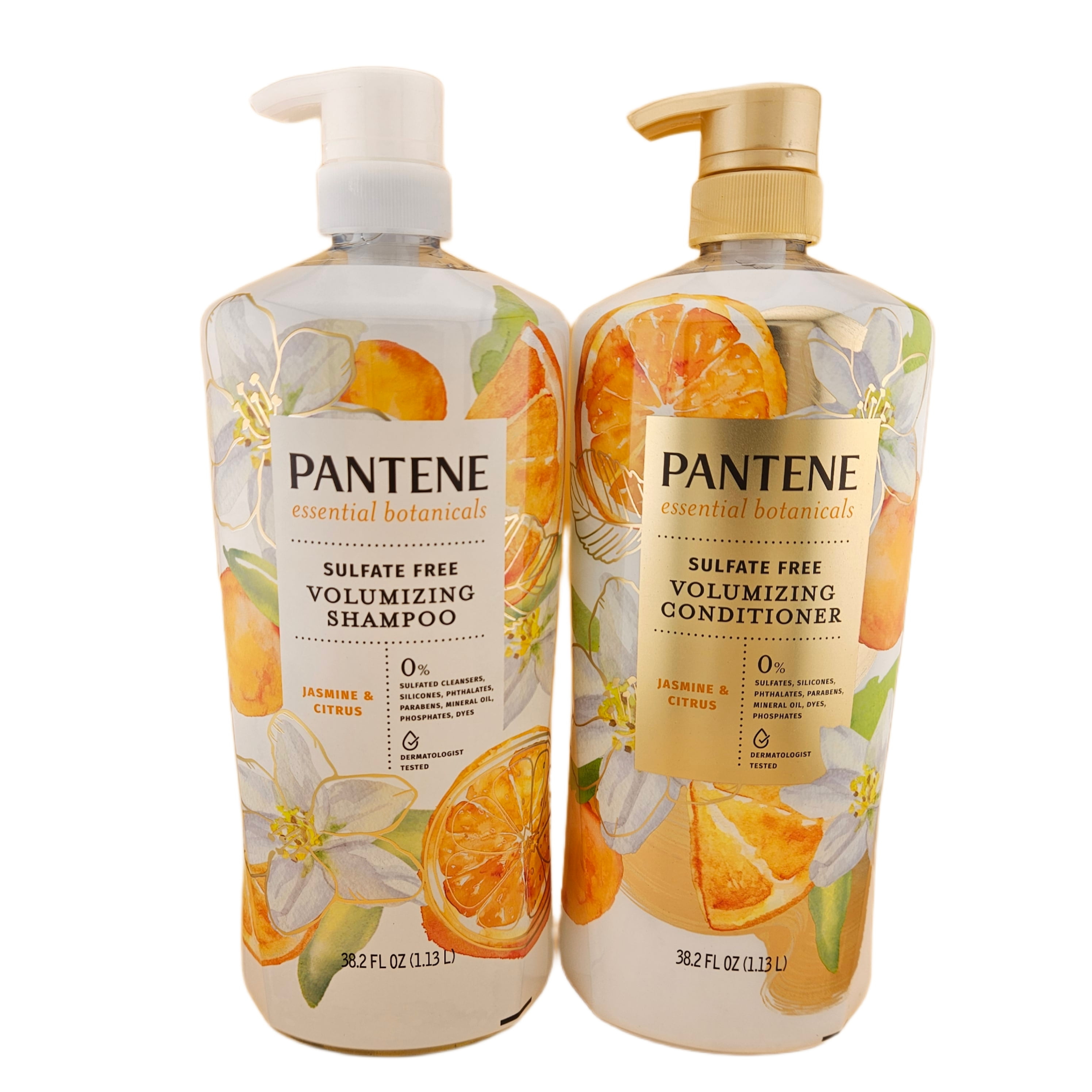 Pantene Essential Botanicals Jasmine and Citrus Shampoo 38.2 oz ...