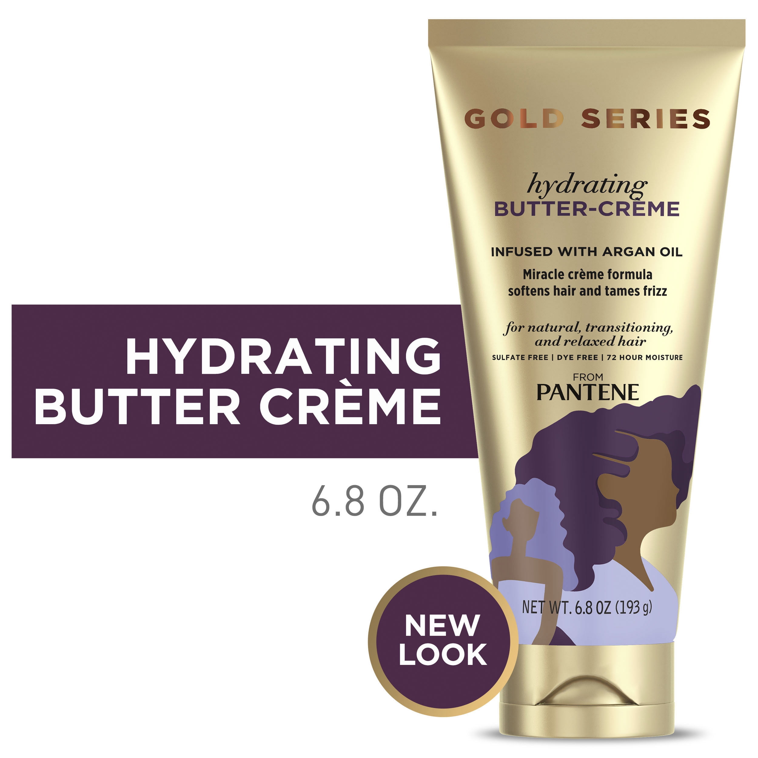 Pantene Gold Series Butter Cream, Hydrating Sulfate Free, 6.8 oz for ...