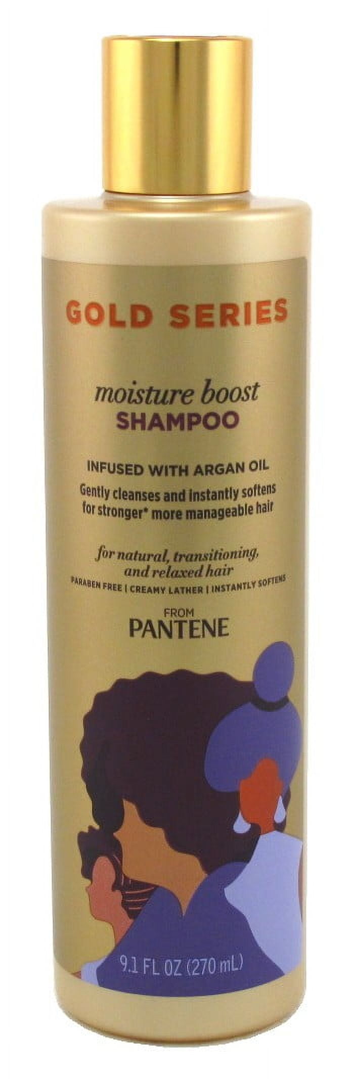 Pantene Gold Series Shampoo Moisture Boost 9.1oz (Pack of 2) - Walmart.com