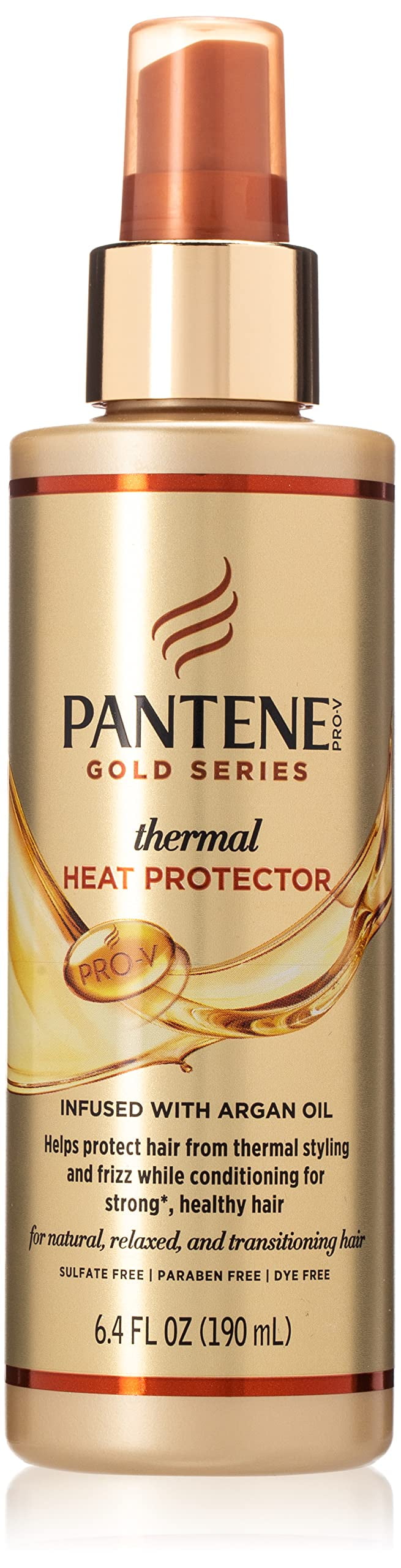 Pantene Gold Series Thermal Heat Protector 6.4 Ounce Pump (190Ml ...