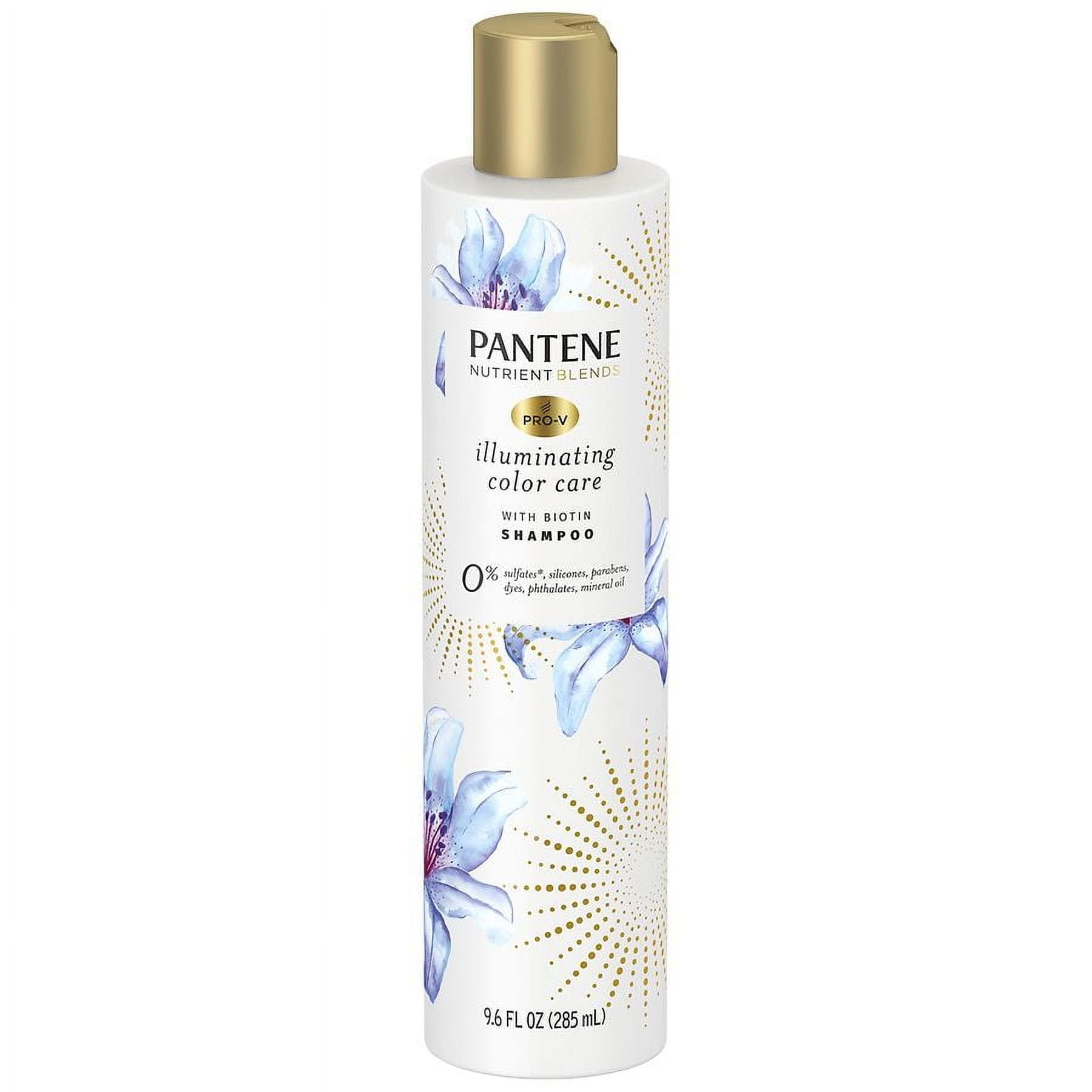 Pantene Nutrient Blends Illuminating Color Care Shampoo with Biotin 9.6 ...