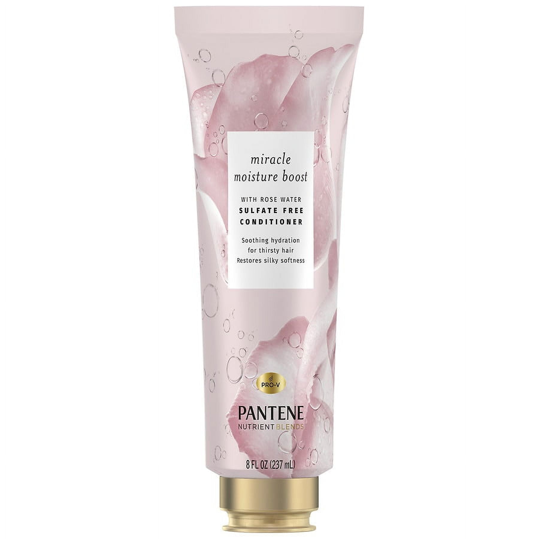 Pantene Nutrient Blends Sulfate-Free Miracle Moisture Rose Water ...