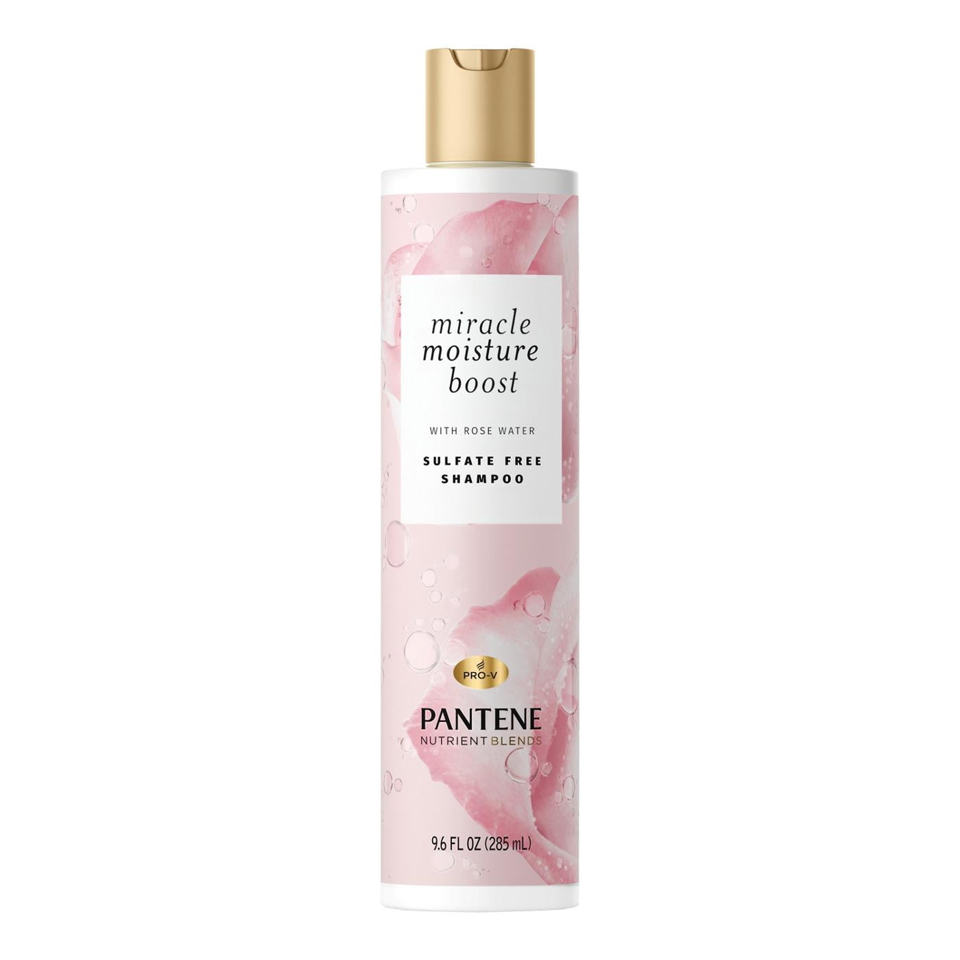 Pantene Nutrient Blends Miracle Moisture Boost Rose Water Shampoo - 9.6 ...