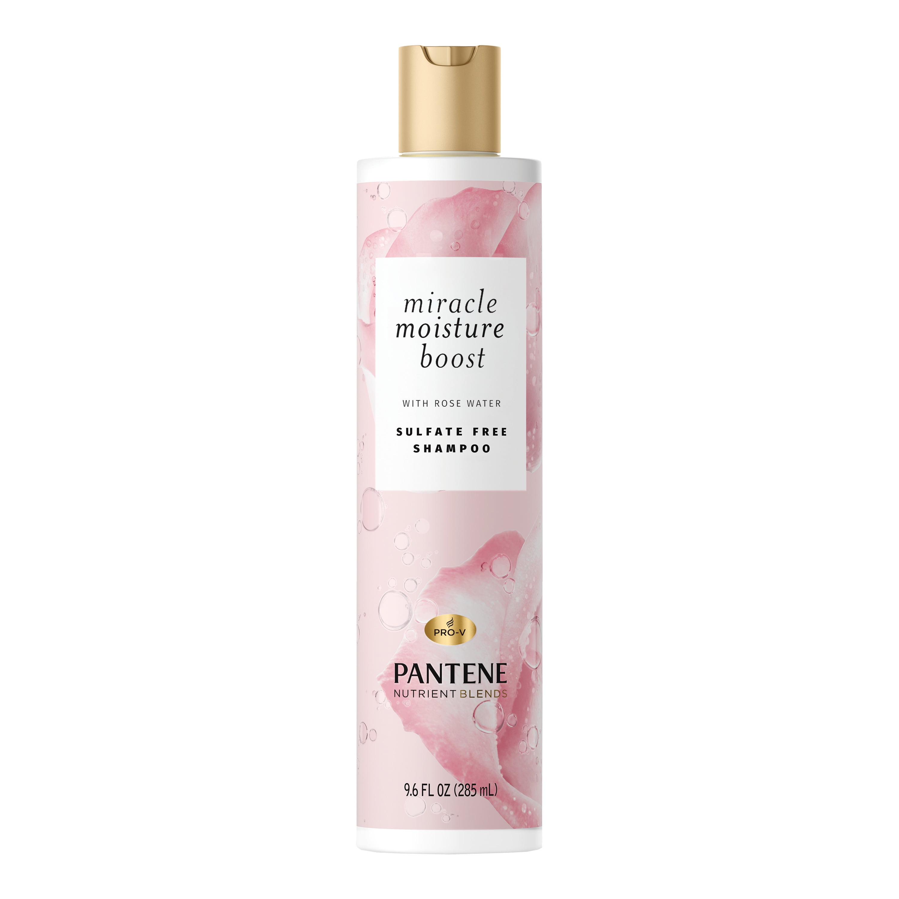 Pantene Nutrient Blends Shampoo, Moisture Boost Rose Water, For All ...