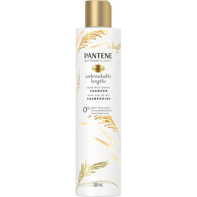 Pantene Nutrient Blends Unbreakable Lengths Shampoo with Rice Water, 9. ...