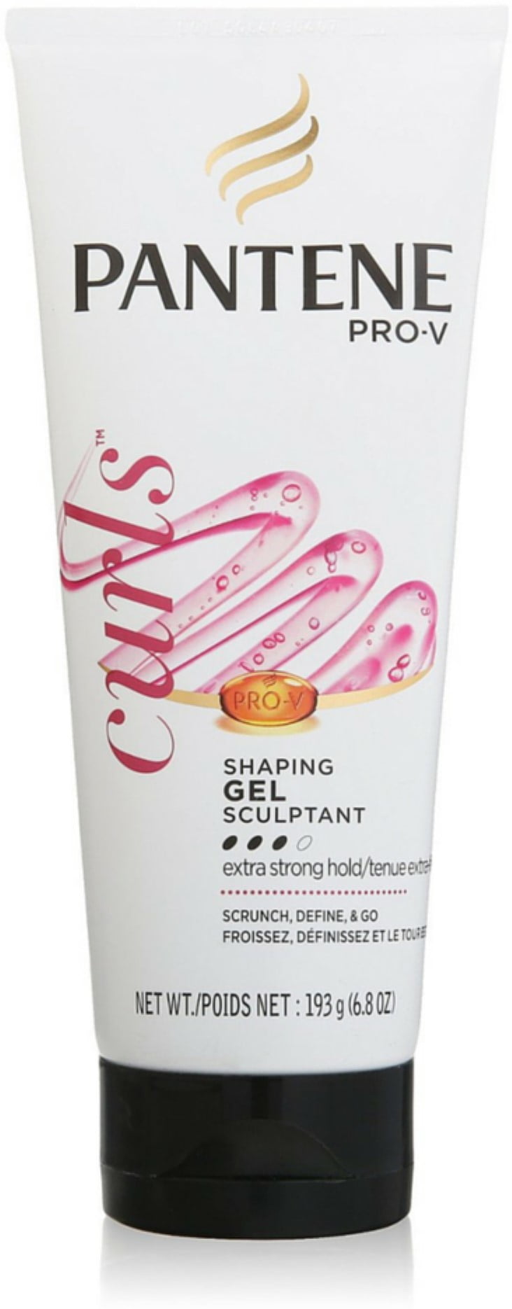 Pantene Pro-V Curly Hair Style Gel, Curl Shaping, Extra Strong Hold 6.8 ...