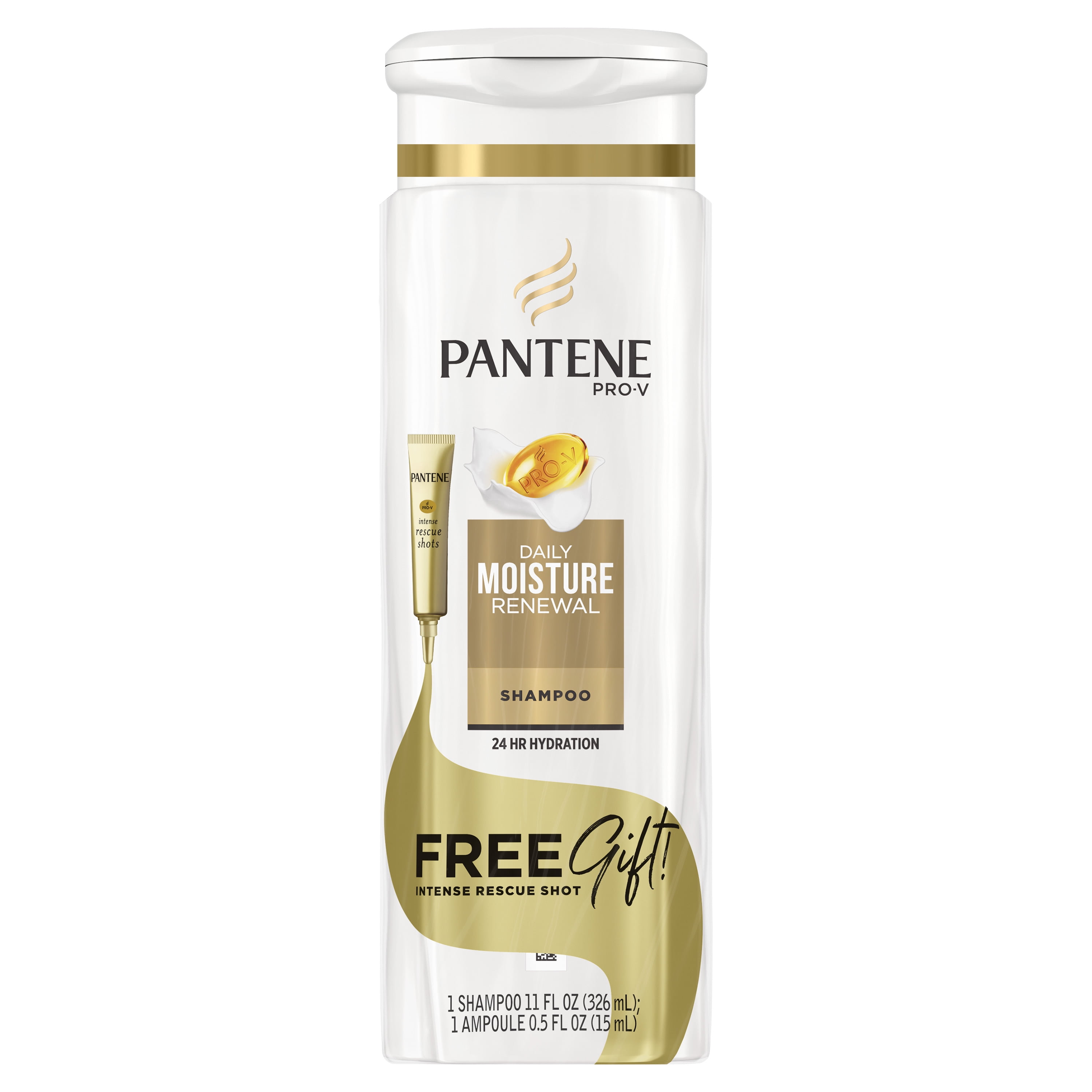 Pantene Pro-V Daily Moisture Renewal Shampoo, 11 fl oz with Intense ...