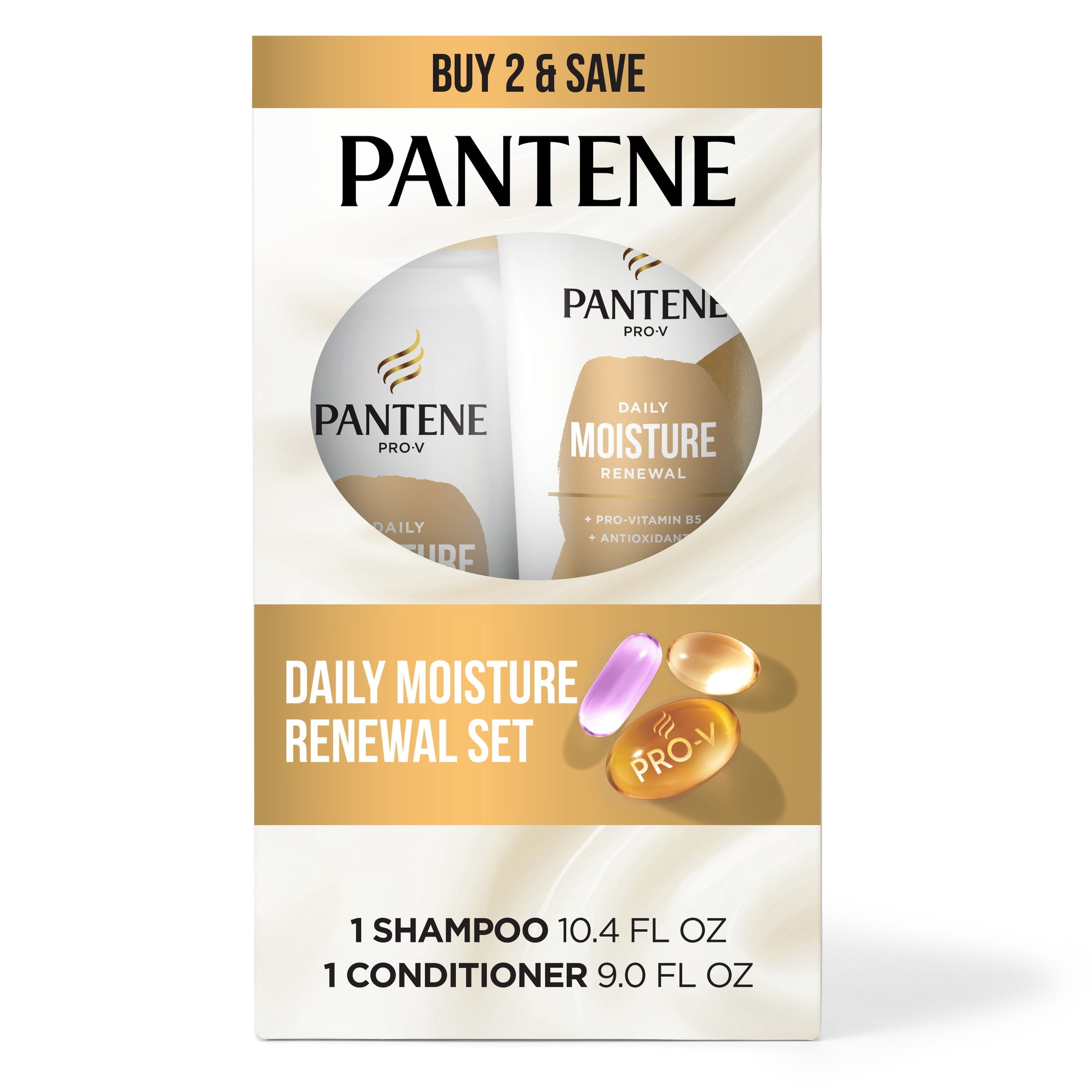 Pantene Pro-V Daily Moisture Renewal Shampoo and Conditioner Set ...