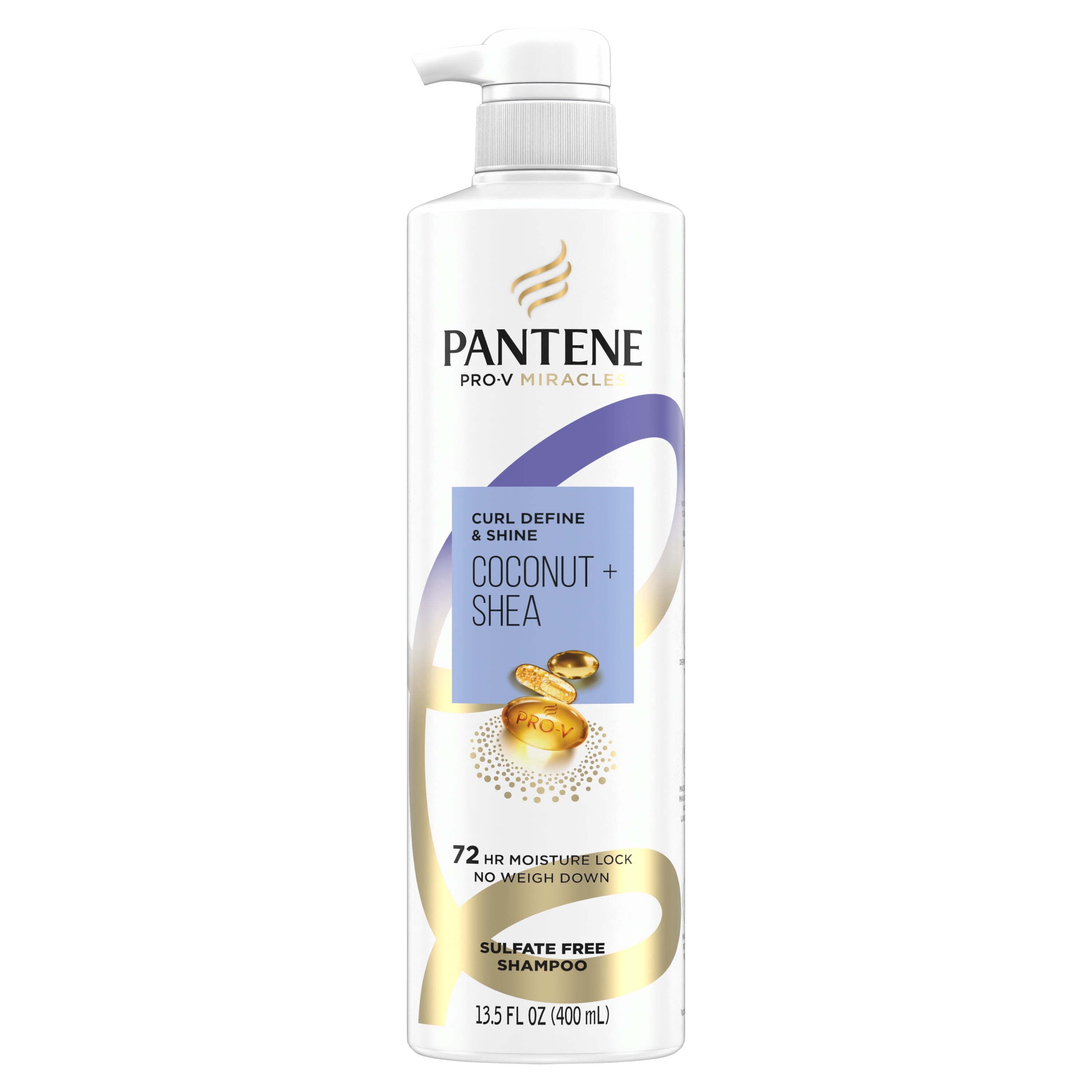 Pantene Pro-V Miracles Curl Define & Shine Coconut + Shea Sulfate-Free ...