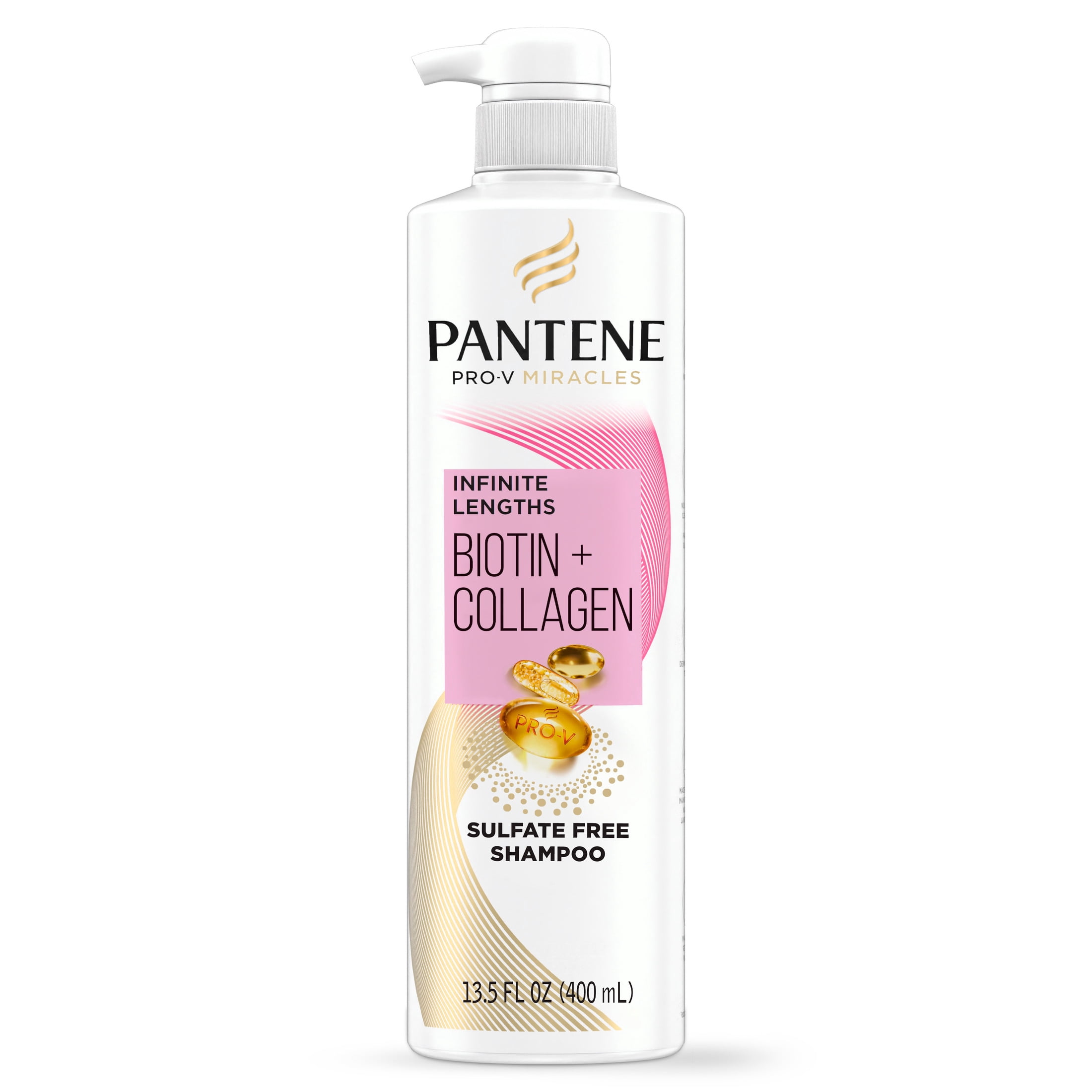 Pantene Pro-V Miracles Infinite Lengths Biotin + Collagen Shampoo 13.5 ...