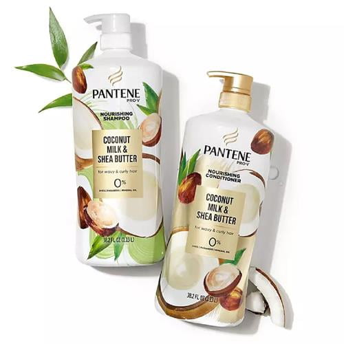 Pantene Pro-V Nourishing Shampoo & Conditioner, Coconut Milk & Shea ...