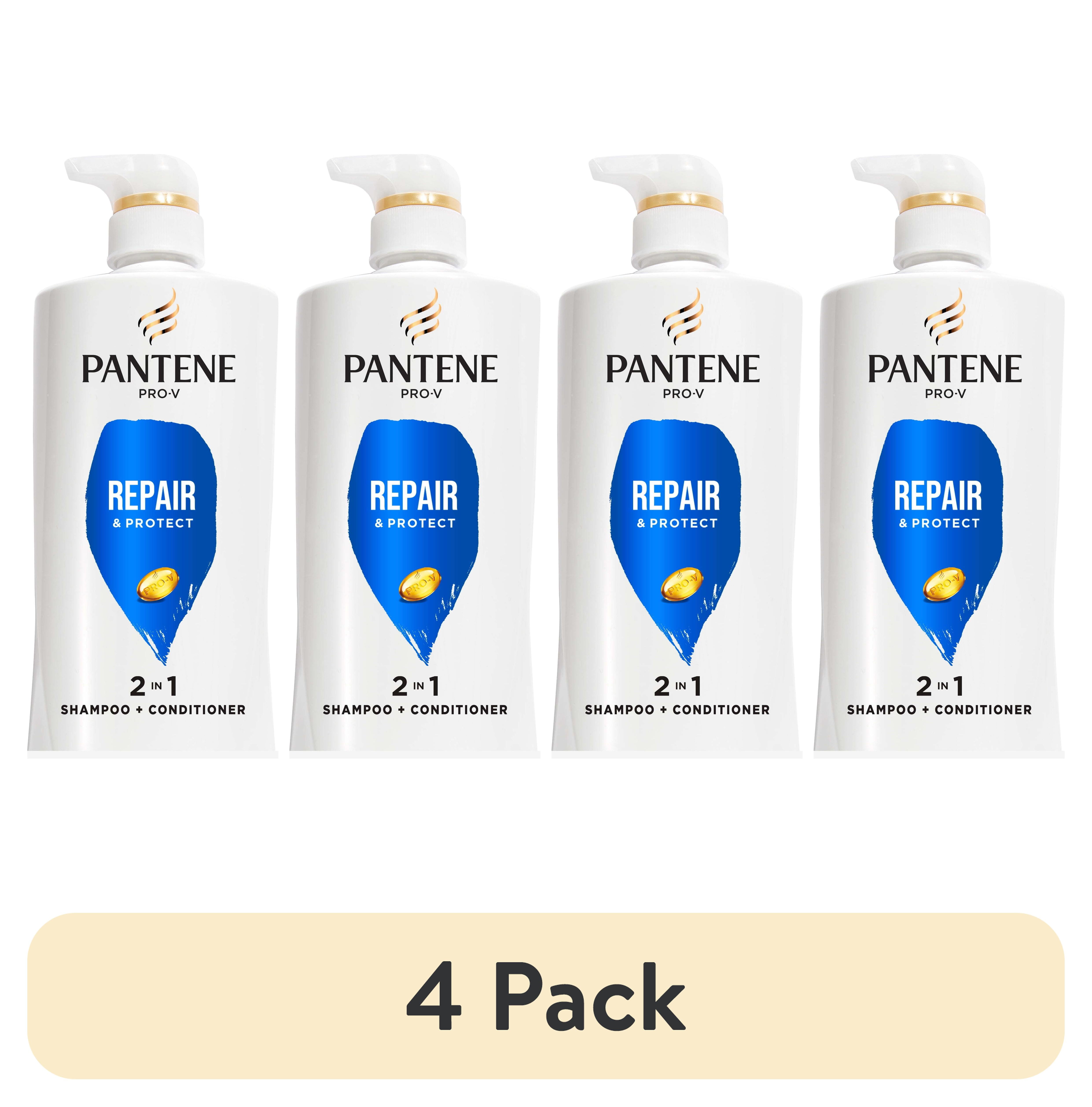 (4 pack) Pantene Pro-V Repair & Protect 2in1 Shampoo + Conditioner,17.9 ...