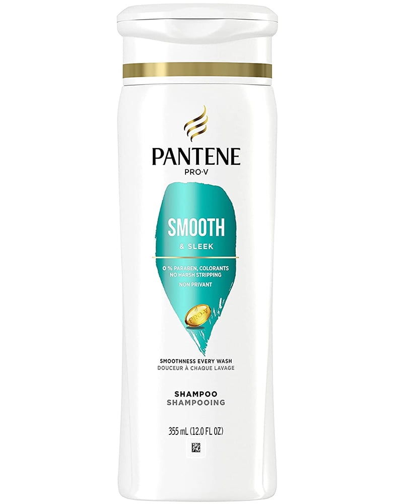 Pantene Pro-V Smooth & Sleek Shampoo, Anti Frizz, 12 oz, Soft & Shiny ...