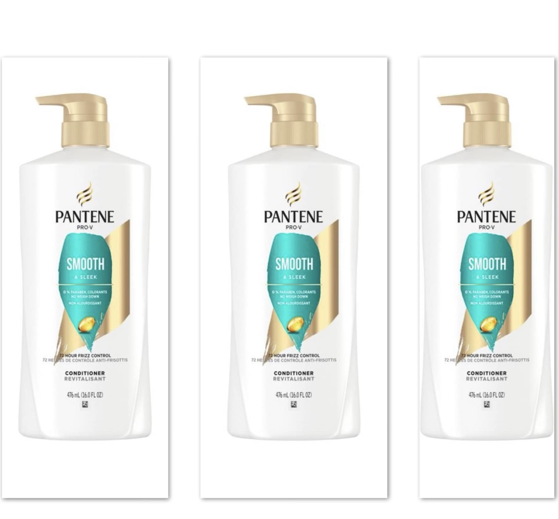Pantene Pro-V Smooth and Sleek Conditioner (Pack of 4) - Walmart.com