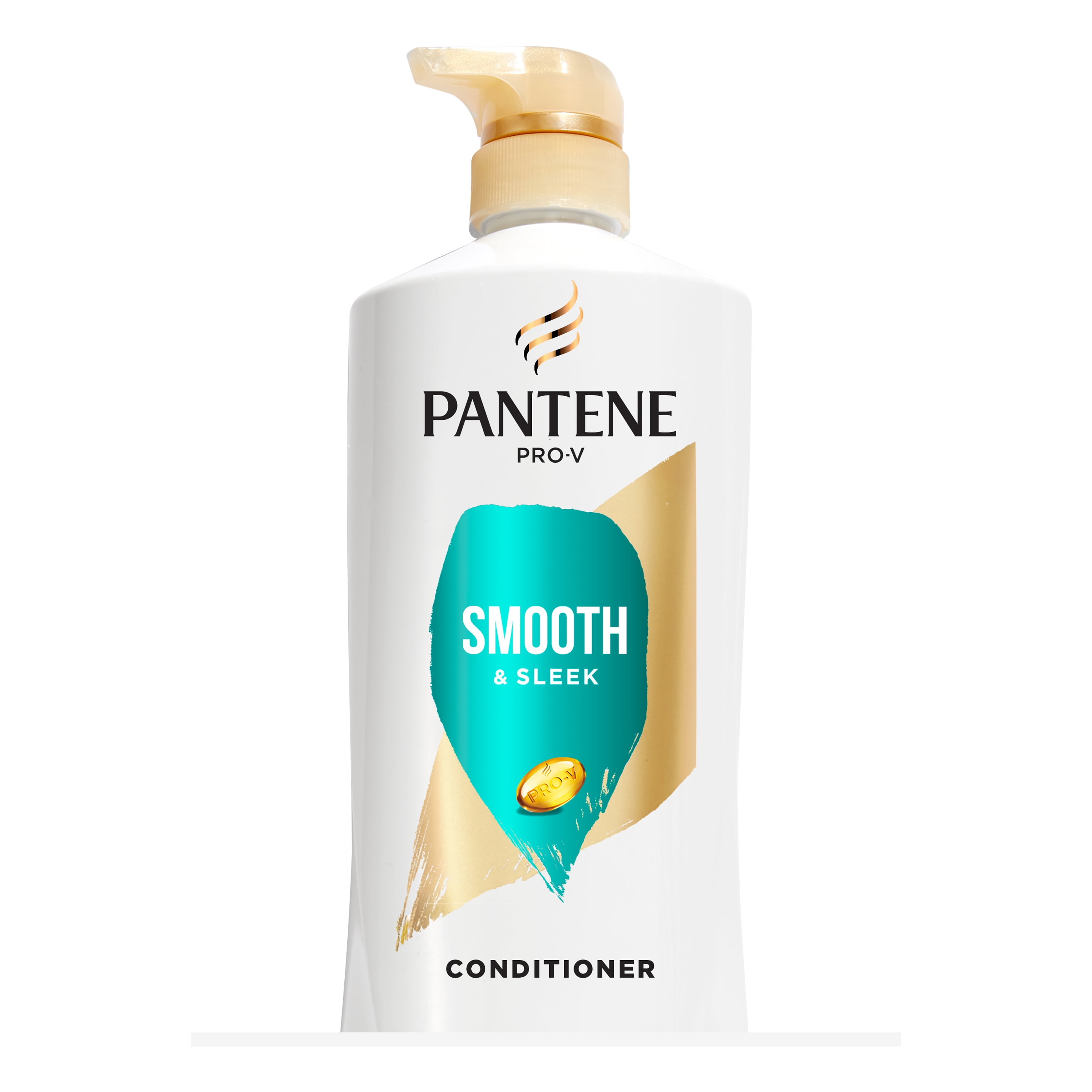Pantene Pro-V Smooth and Sleek Conditioner, Shine Enhancing, 16.0 fl oz ...