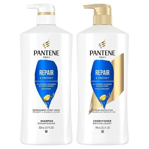 Pantene Shampoo, Conditioner And Hair Treatment Set, Repair & Protect ...