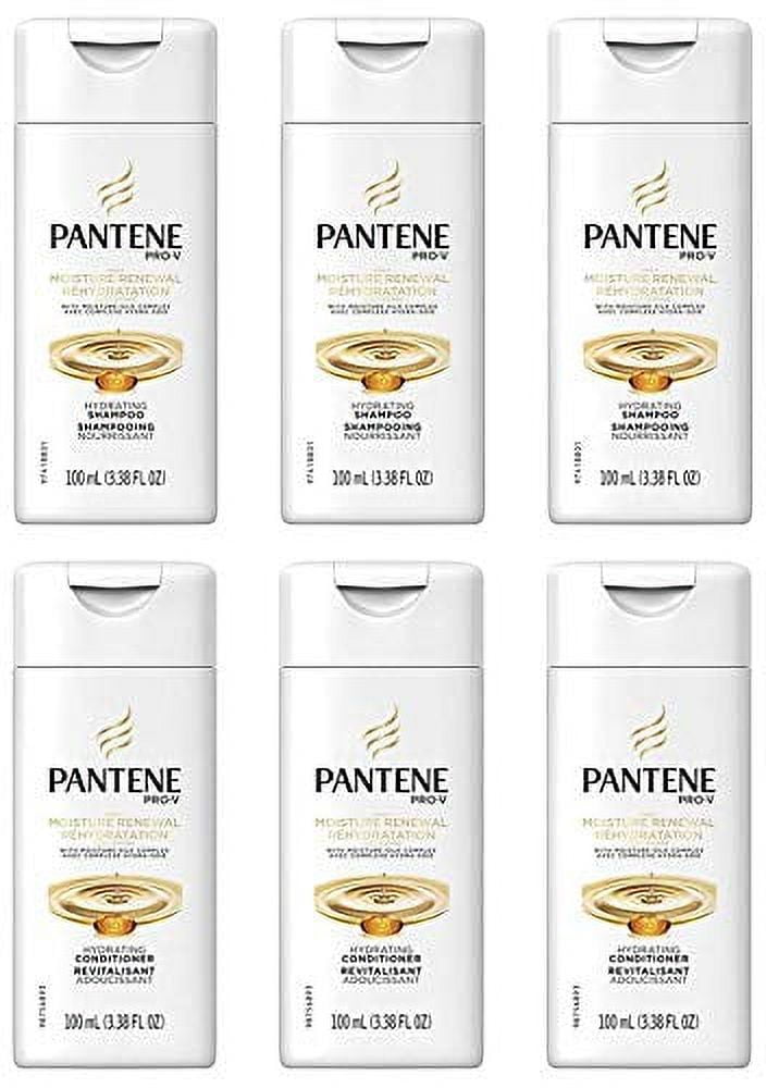 Pantene Shampoo & Conditioner Bundle, Daily Moisture Renewal, 3.38 Oz ...