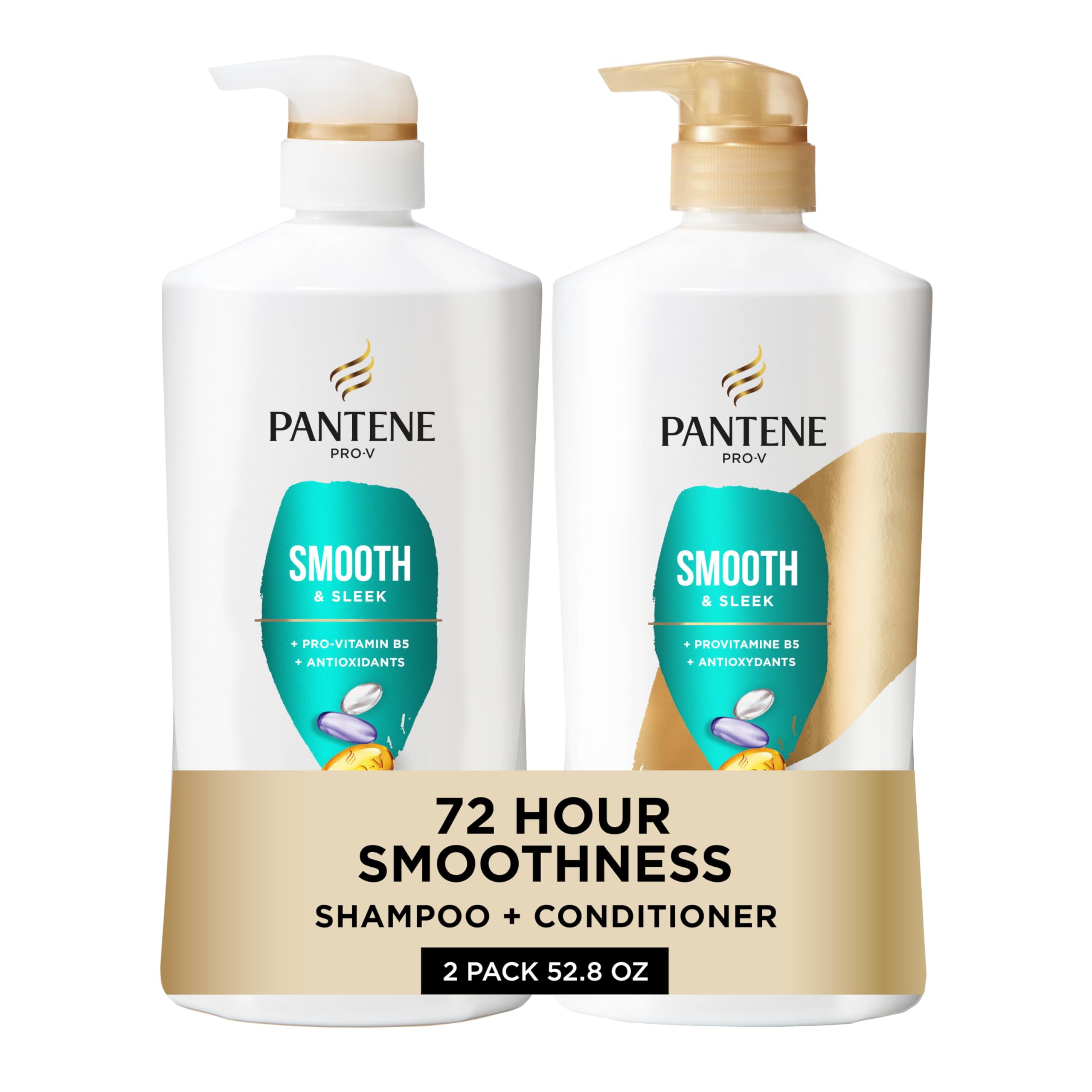 Pantene Shampoo & Conditioner OLF24 Set, Smooth and Sleek - Control ...