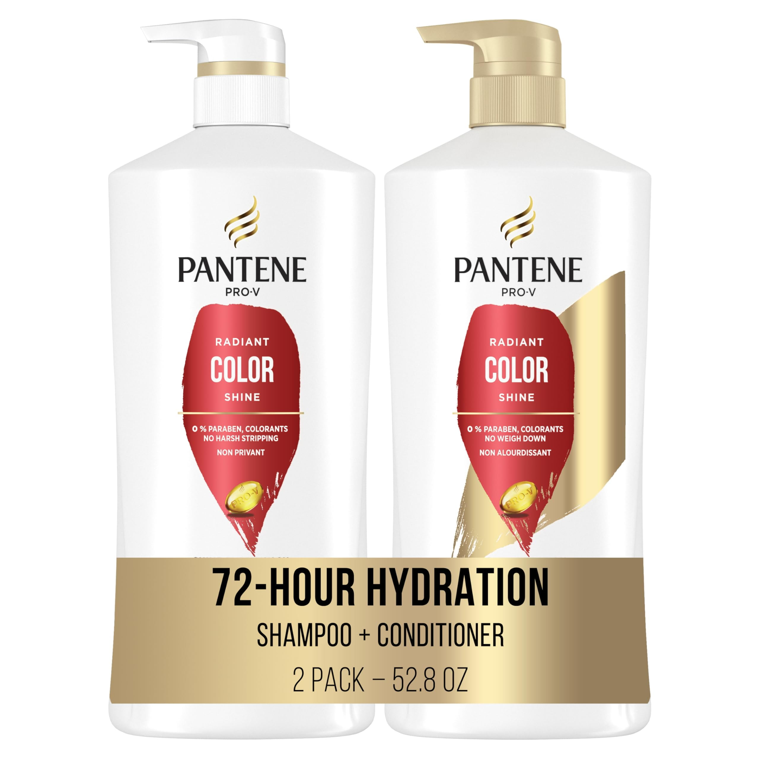 Pantene Shampoo, Conditioner and Hair Treatment Set, Radiant Color ...