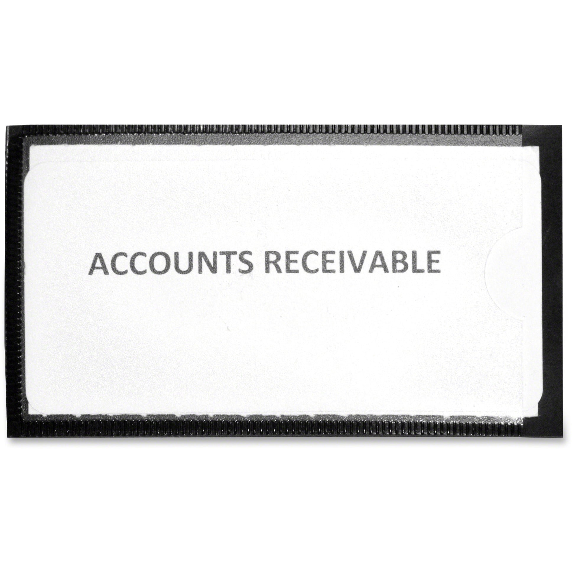 Panter Panco Slap-Stick Magnetic Label Holders, Black, Clear, 10 / Pack ...