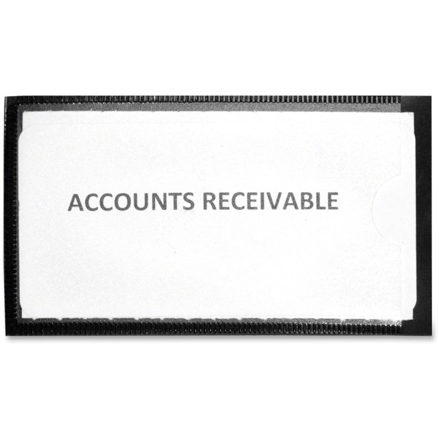 Panter Panco Slap-Stick Magnetic Label Holders, Black, Clear, 10 / Pack ...