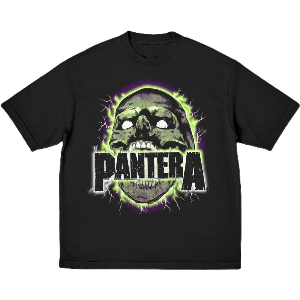 Panter&a Shocked Skull T-Shirt (Glow In The Dark) - Walmart.com