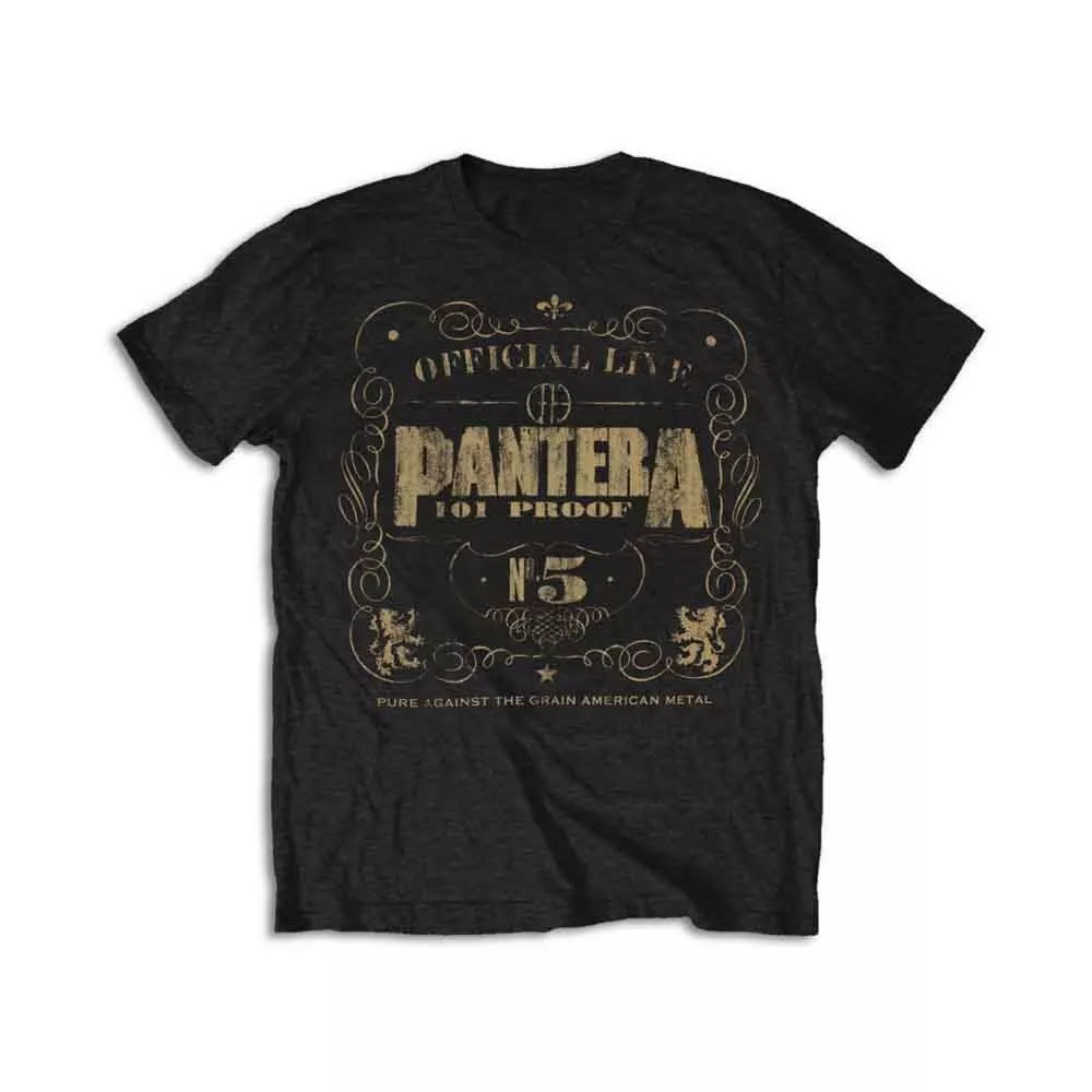 Pantera 101 Proof T-Shirt Black New - Walmart.com