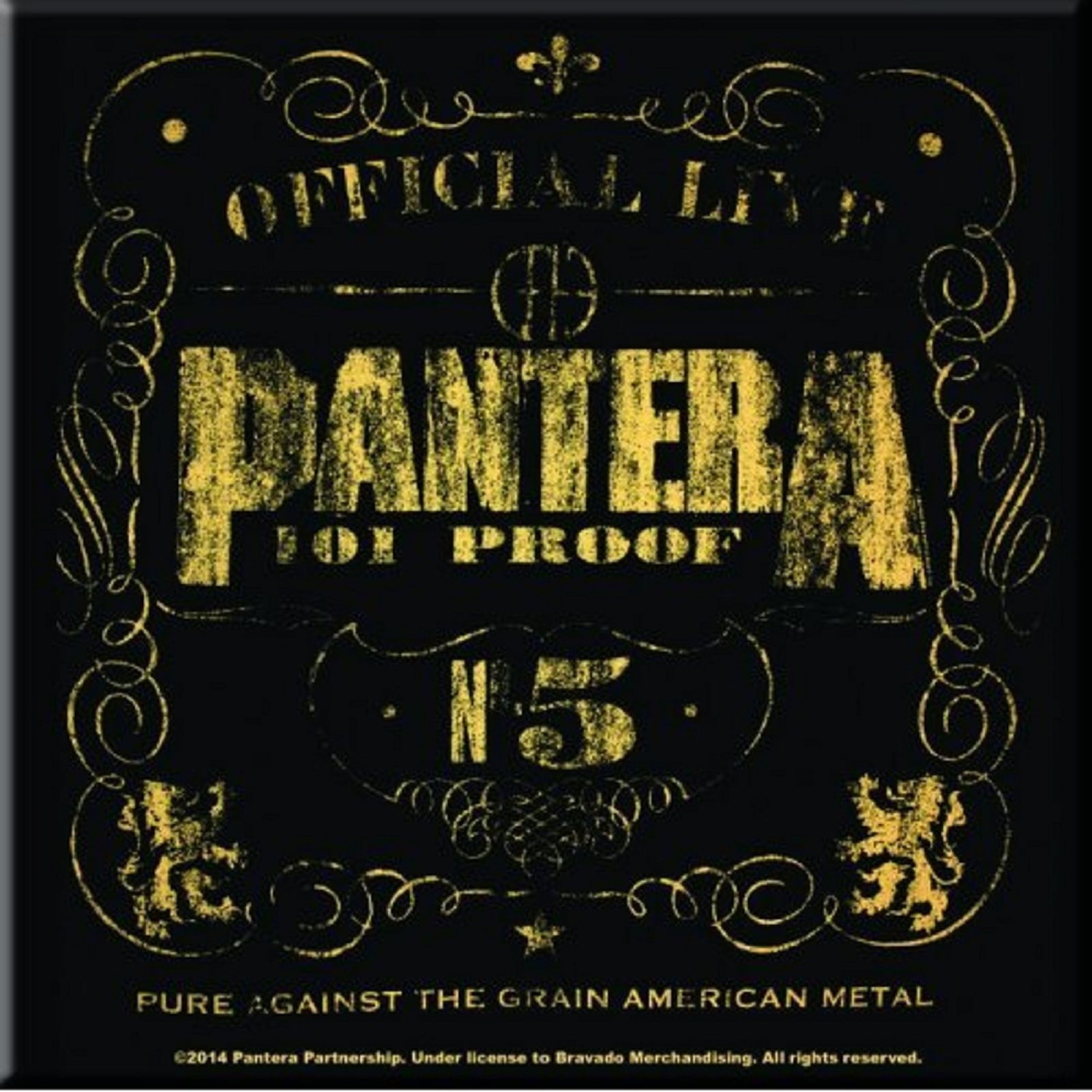Pantera 101 Proof band logo new Official 76mm x 76mm Fridge Magnet ...