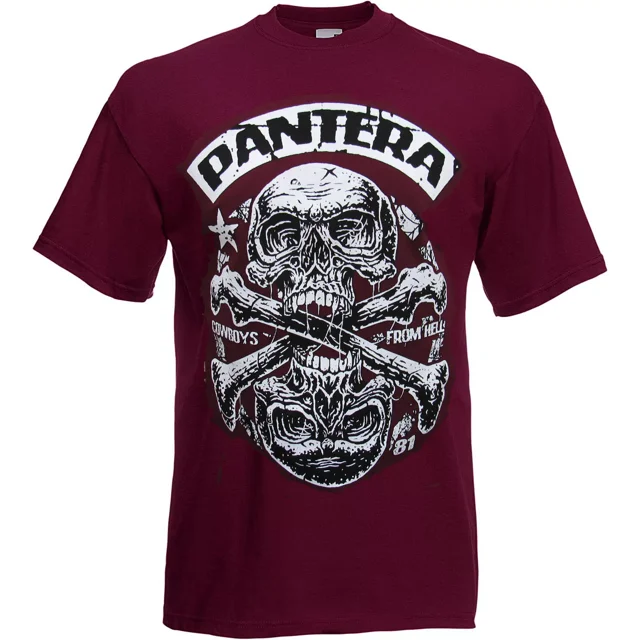 Pantera Cowboys From Hells Punk Rock Band Shirt - Walmart.com