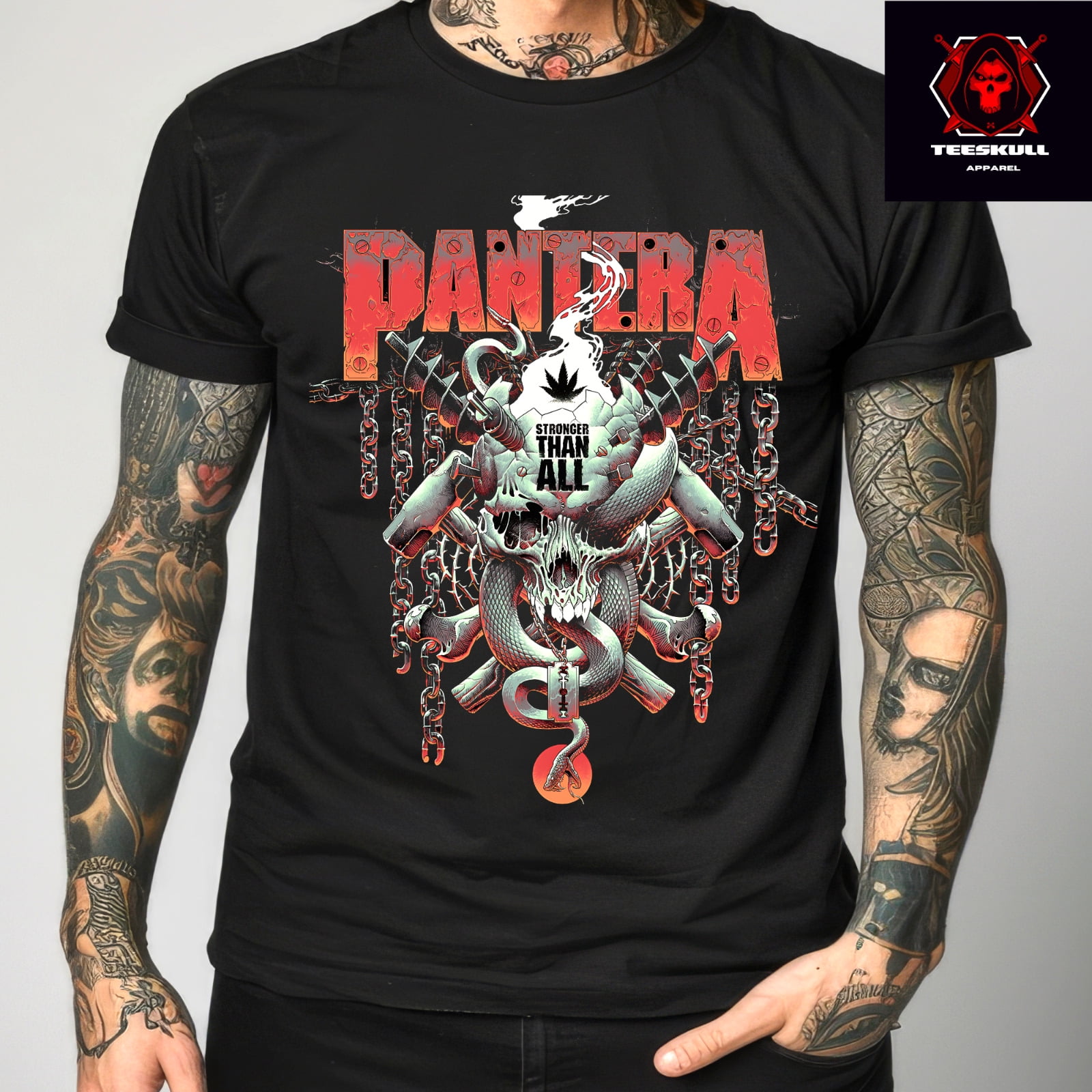 Pantera "Stronger Than All" Heavy Metal Rock Unisex Cotton T-SHIRT S-3XL 🤘 - Walmart.com