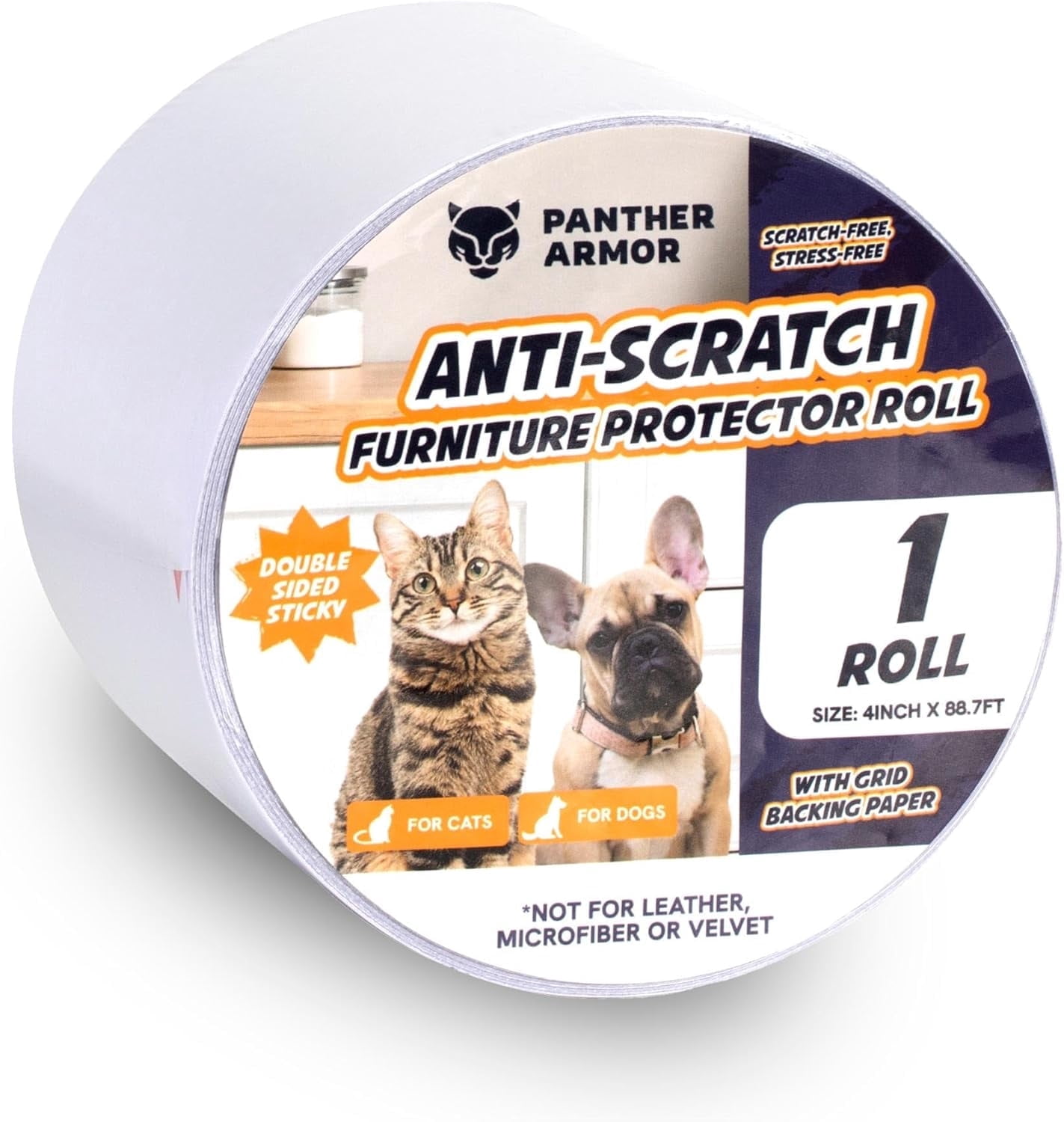 Panther Armor Anti Cat Scratch Deterrent Tape Extra Long Dual-Sided ...