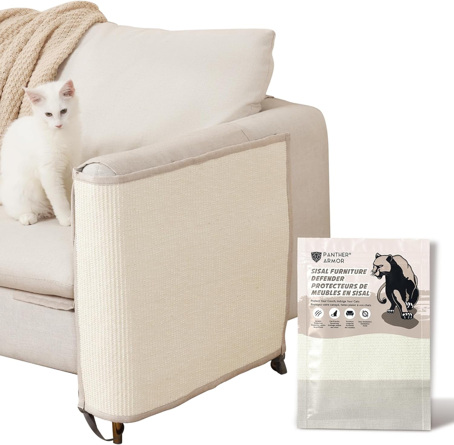 Couch Protector for Cat Scratching by Panther Armor , Cat Furniture ...