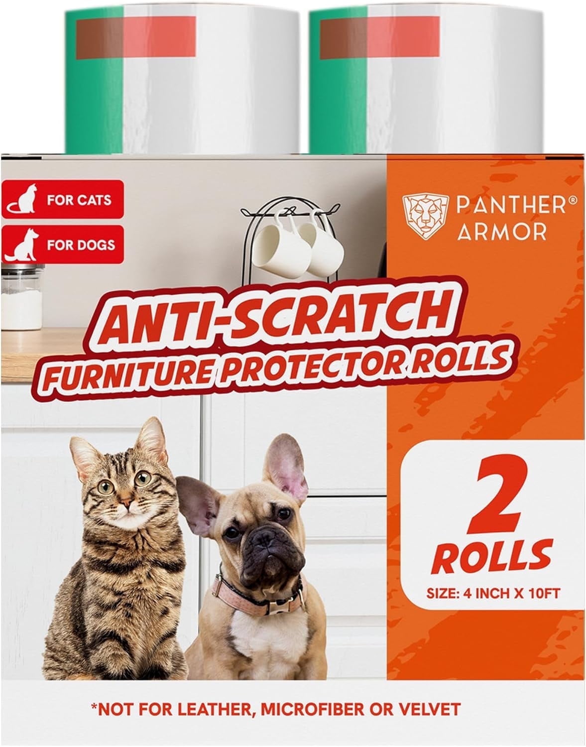 Panther Armor Cat Scratch Furniture Protector - Clear Anti-Scratch ...