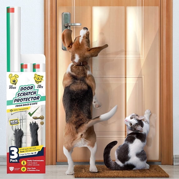 Panther Armor Door Scratch Protector Shield, Transparent Door Guard for ...