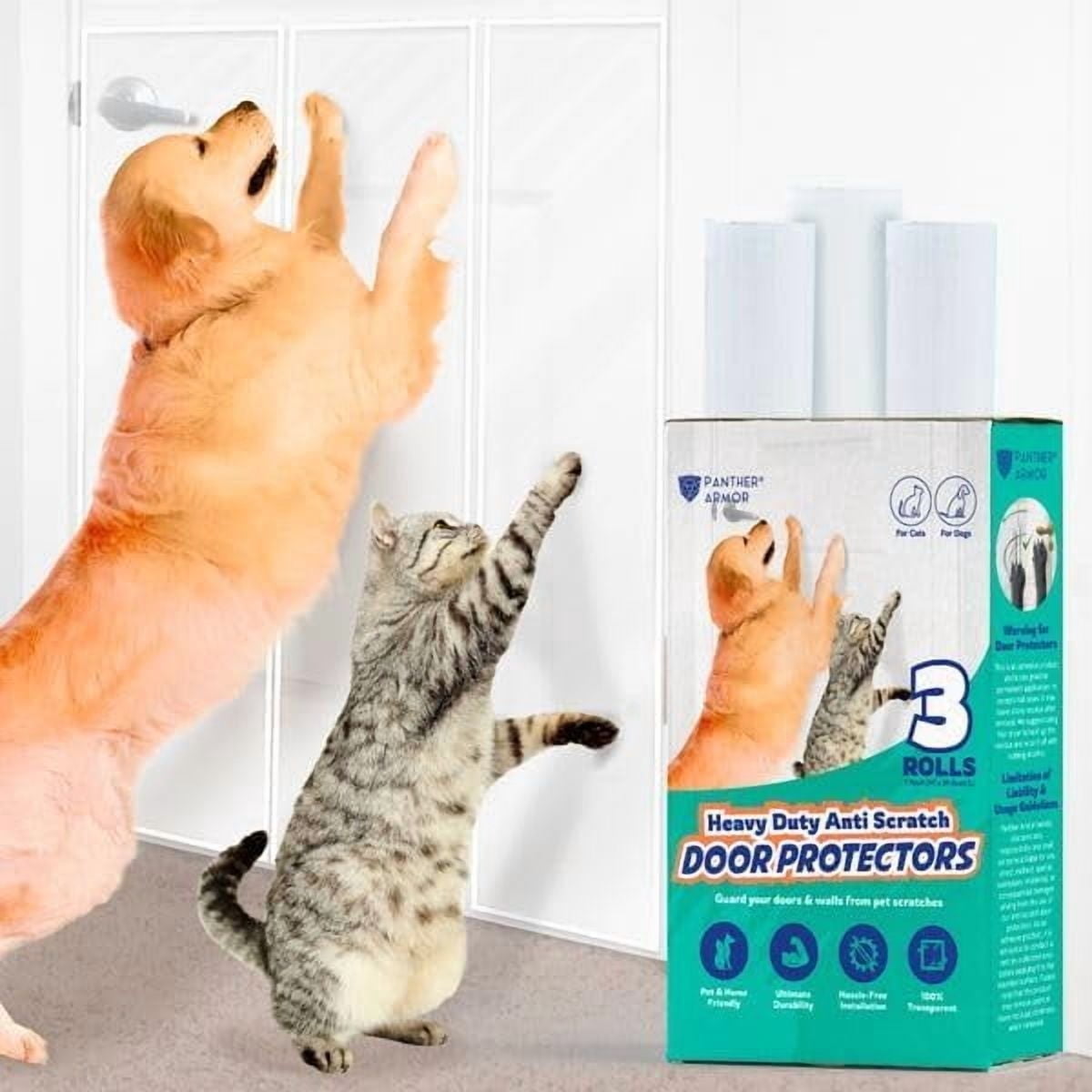 Panther Armor Pet Dog Door Guard, Clear Scratch Protector, Heavy Duty 3 ...