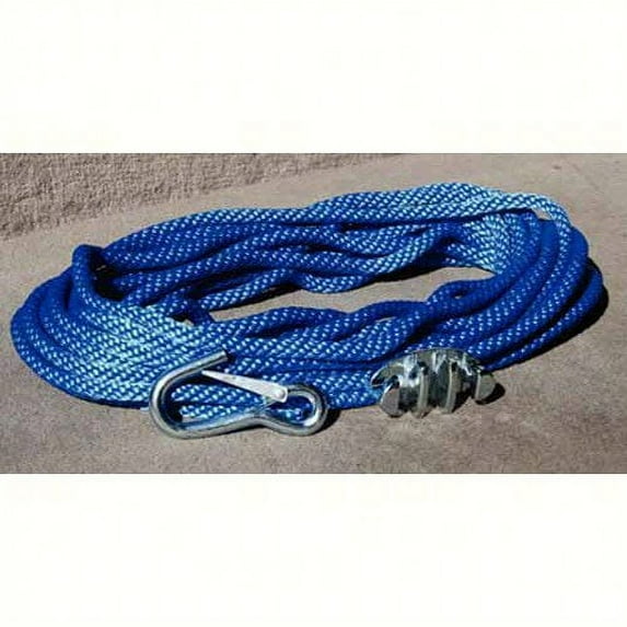 Panther 757000; Anchor Rope 50 ft Ropecleat,Snp Hk - Walmart.com