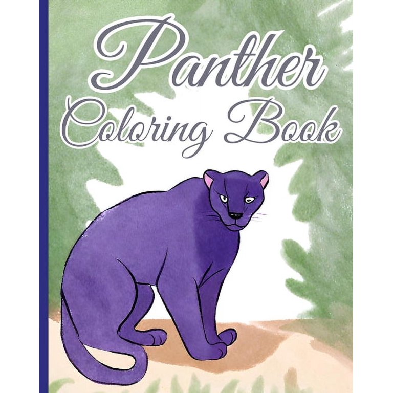 coloring book panther