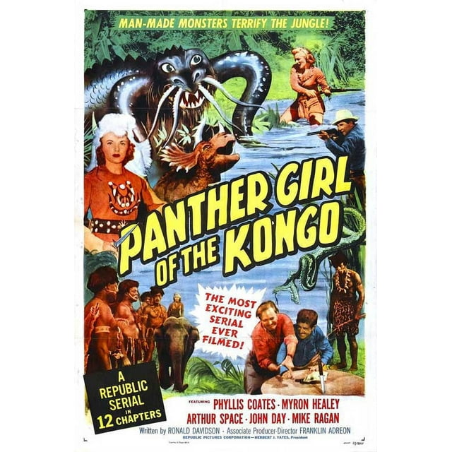 Panther Girl of the Kongo POSTER (27x40) (1955) (Style C) - Walmart.com