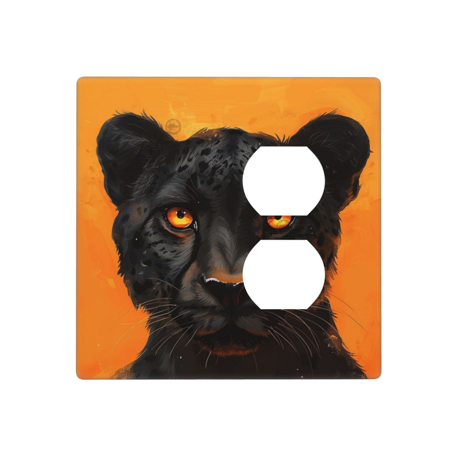 Panther Look Switch Cover Decorative Wall Plate / 2-Gang 1-Duplex ...