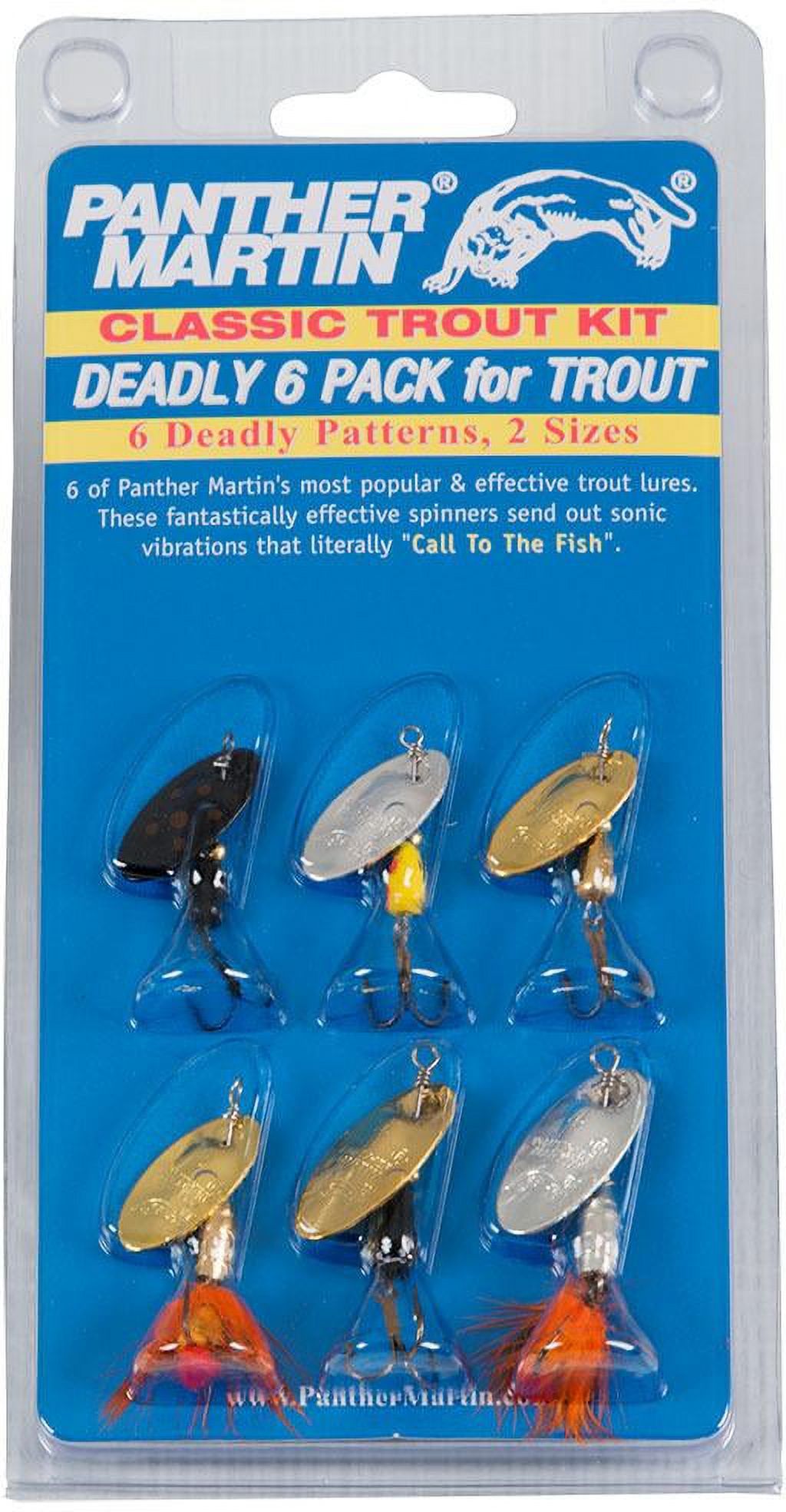 Panther Martin 6 Pack Trout Spinner Kit, CT6 - Walmart.com