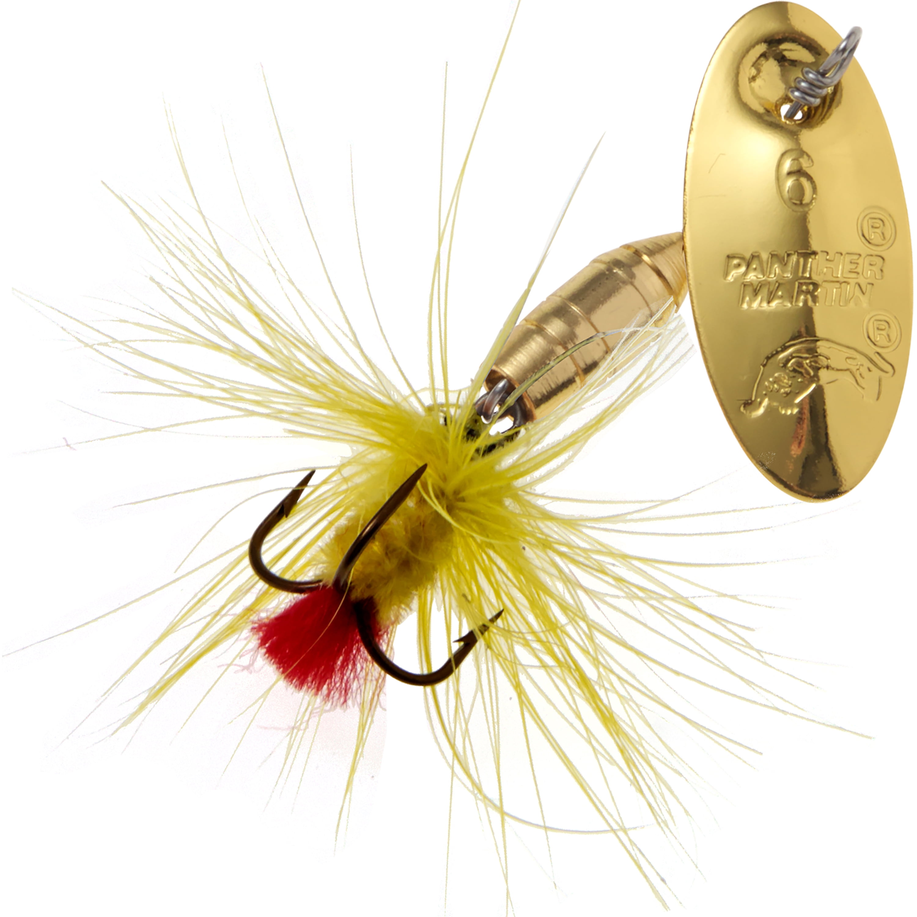 Panther Martin PMF_6_GY Deluxe Dressed Fly Spinning Fishing Lure - Gold/Yellow - 6 (1/4 Oz ...