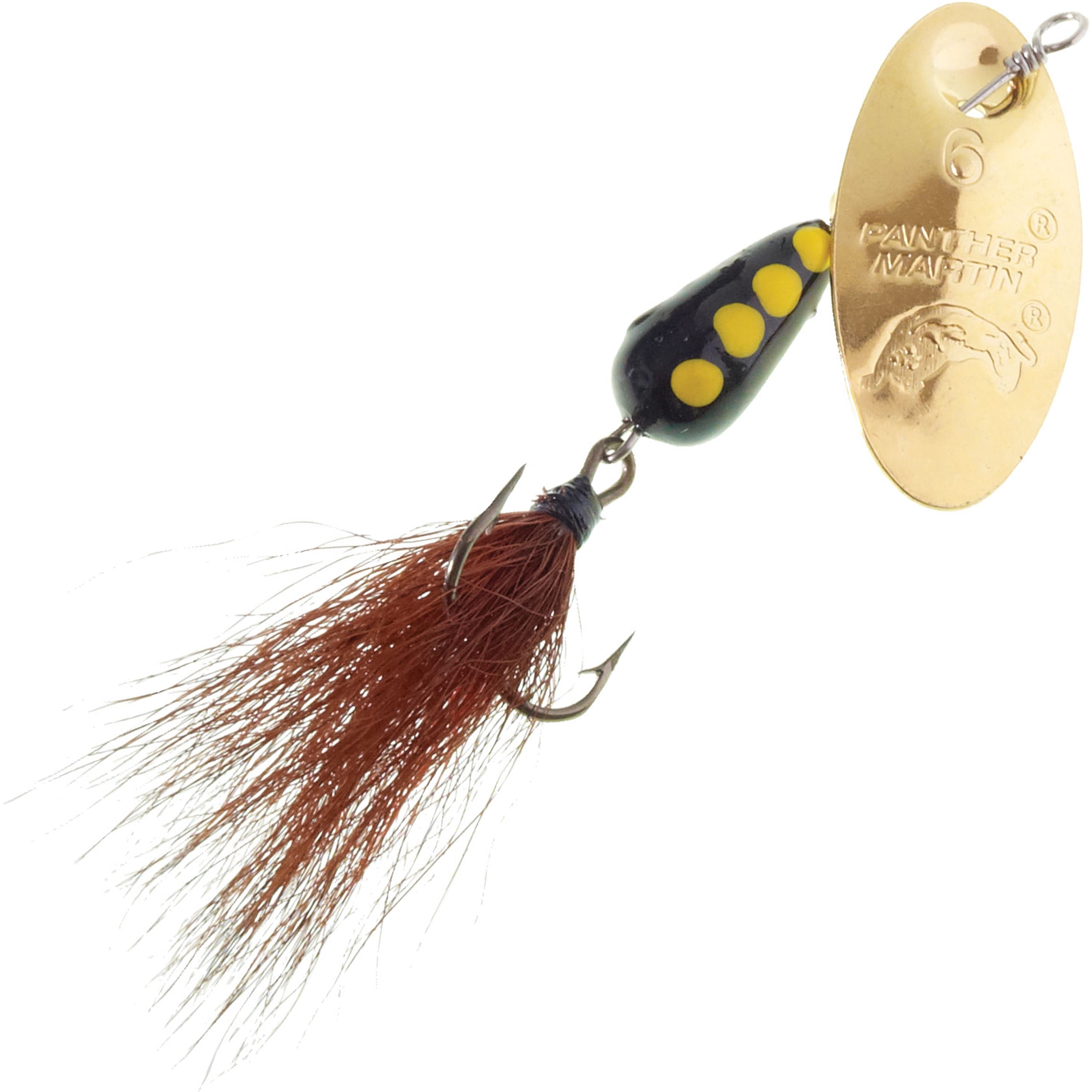 Panther Martin PMBT_6_G Nature Series Dressed Teardrop Spinners Fishing Lure - Bucktail Gold - 6 ...