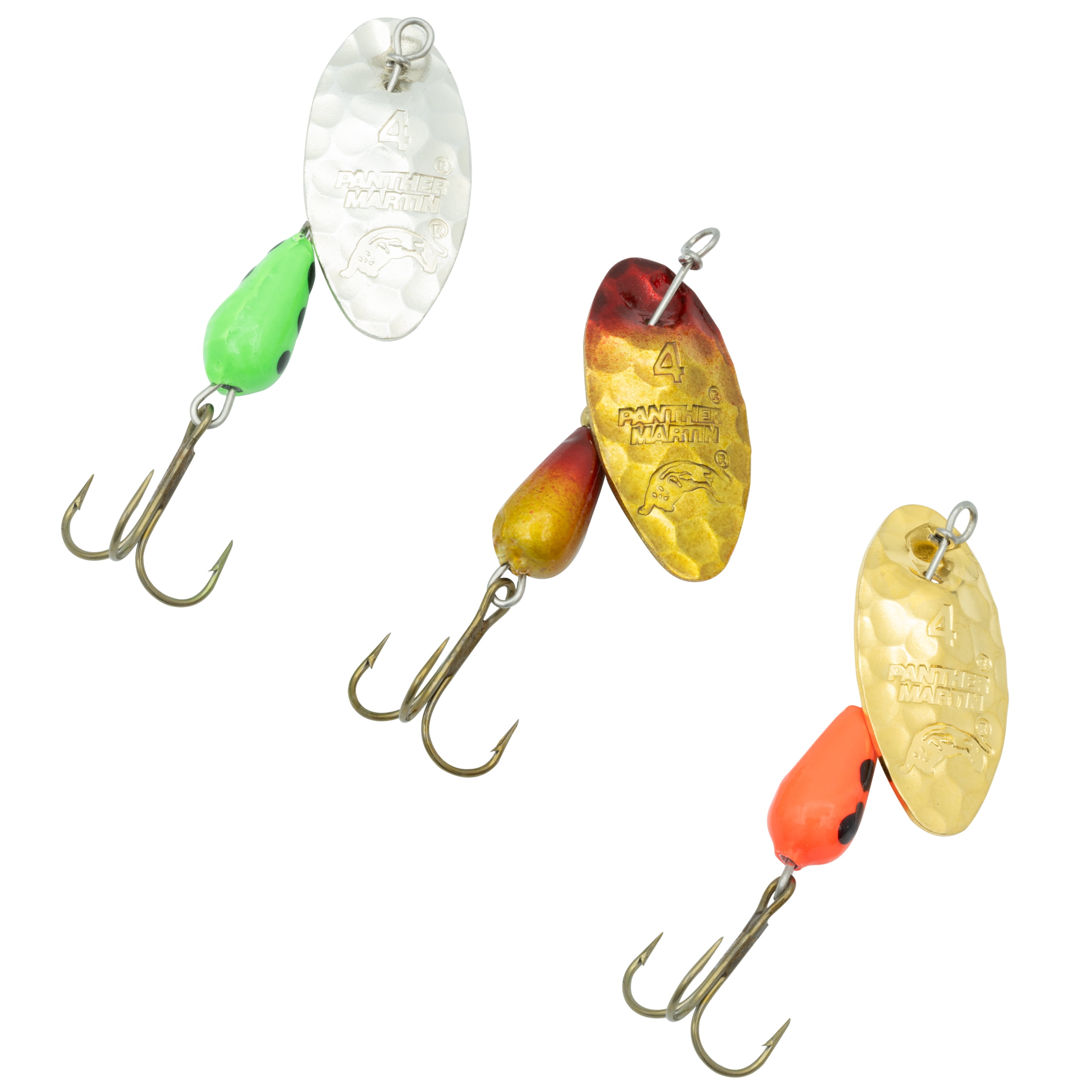 Panther Martin PMHM3 Hammered Spinners Fishing Lure Kit - 1/8 oz ...